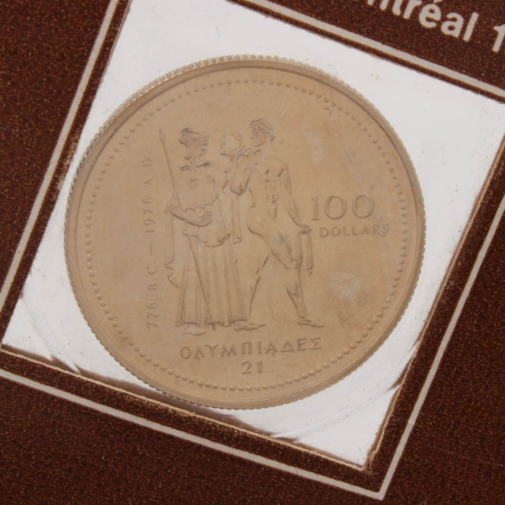 1976 Canadian Olympic $100 Gold Coin | EBTH