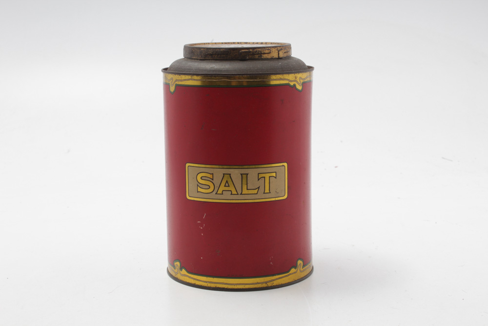 Red Metal Franklin Coffee Tin | EBTH