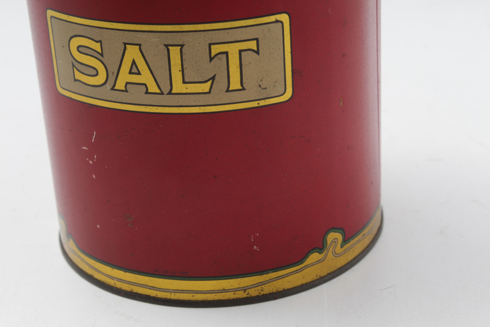 Red Metal Franklin Coffee Tin | EBTH