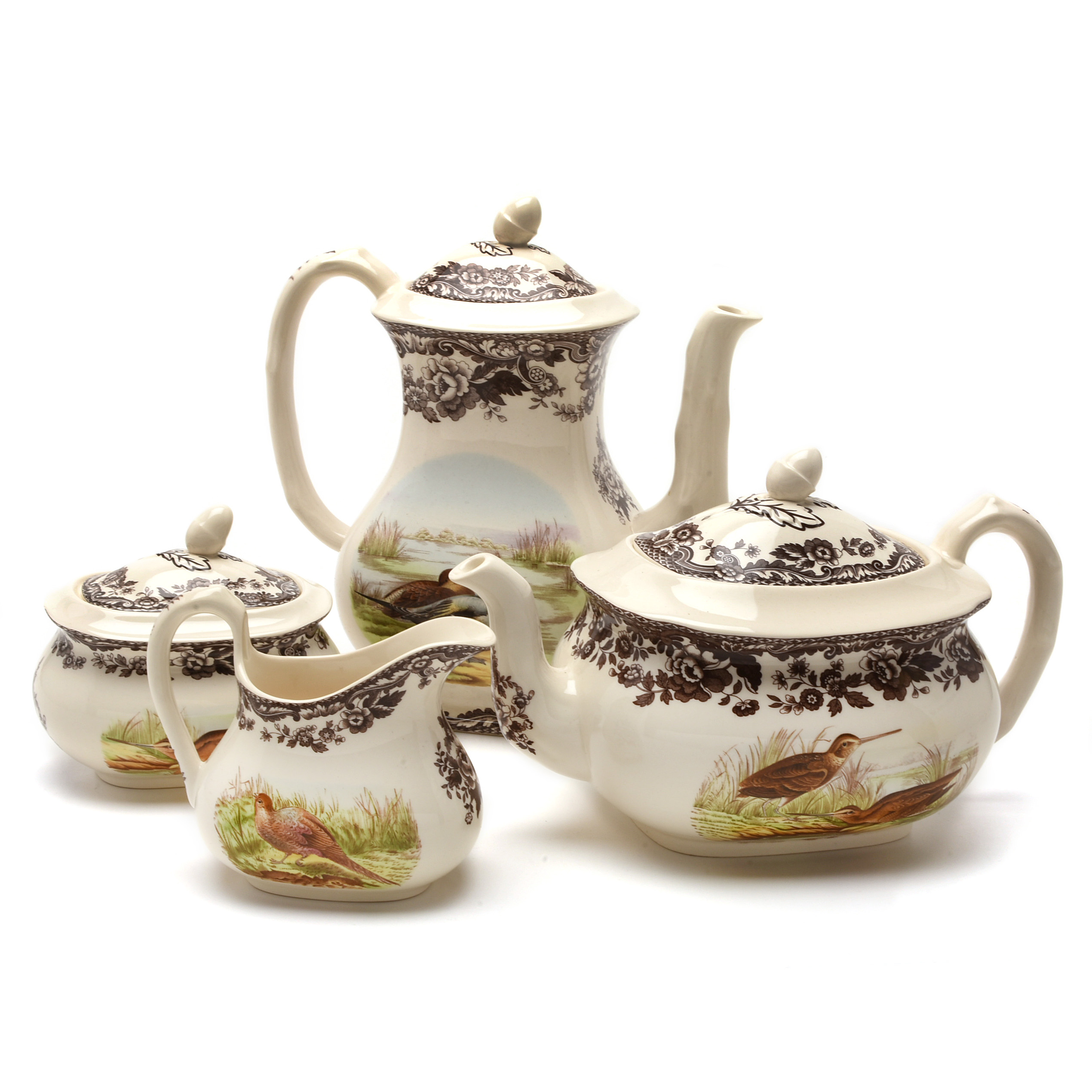 Spode China Tea Service in the "Woodland" Pattern | EBTH