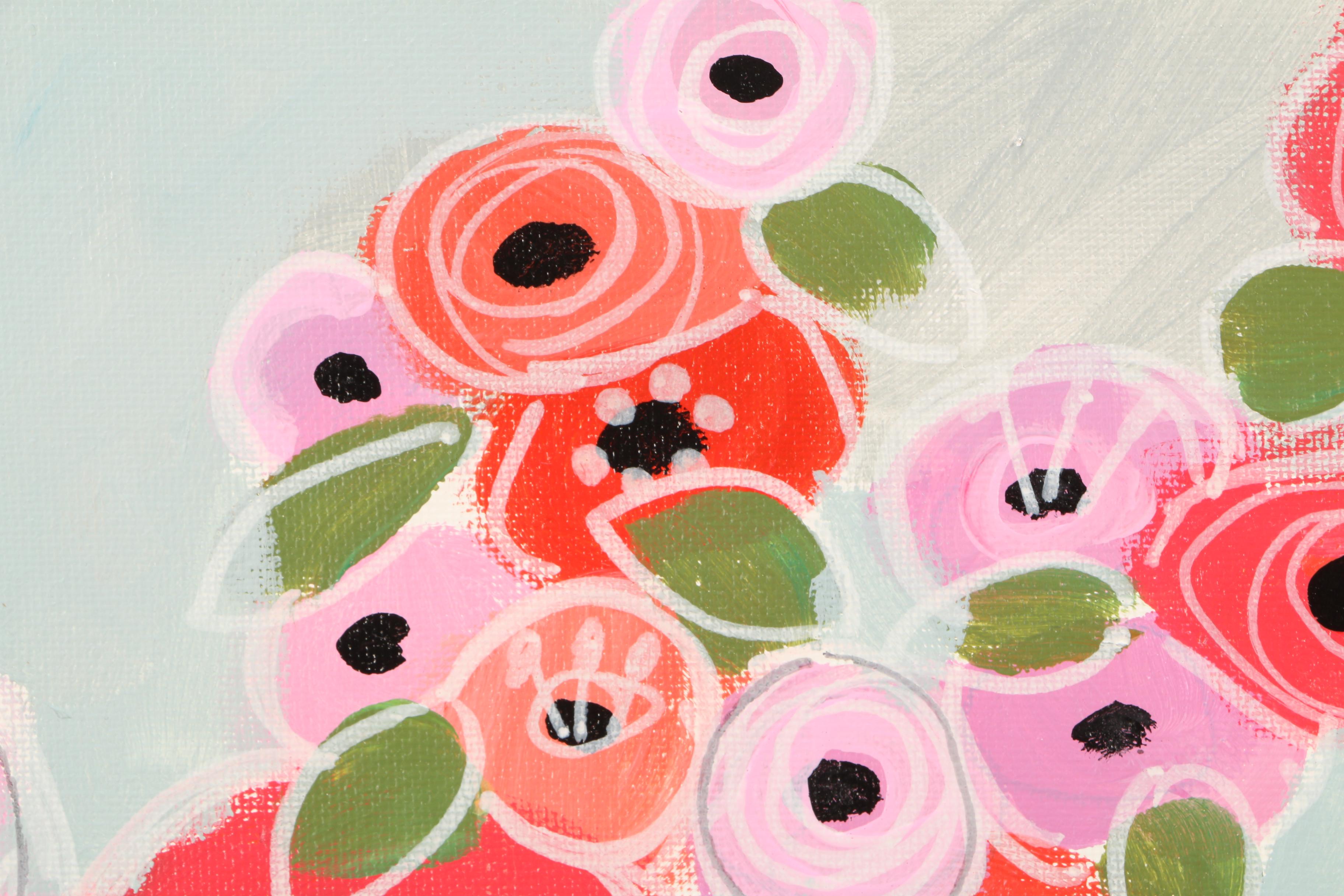 Kait Roberts Contemporary Acrylic Painting "Dreaming of Poppies" | EBTH