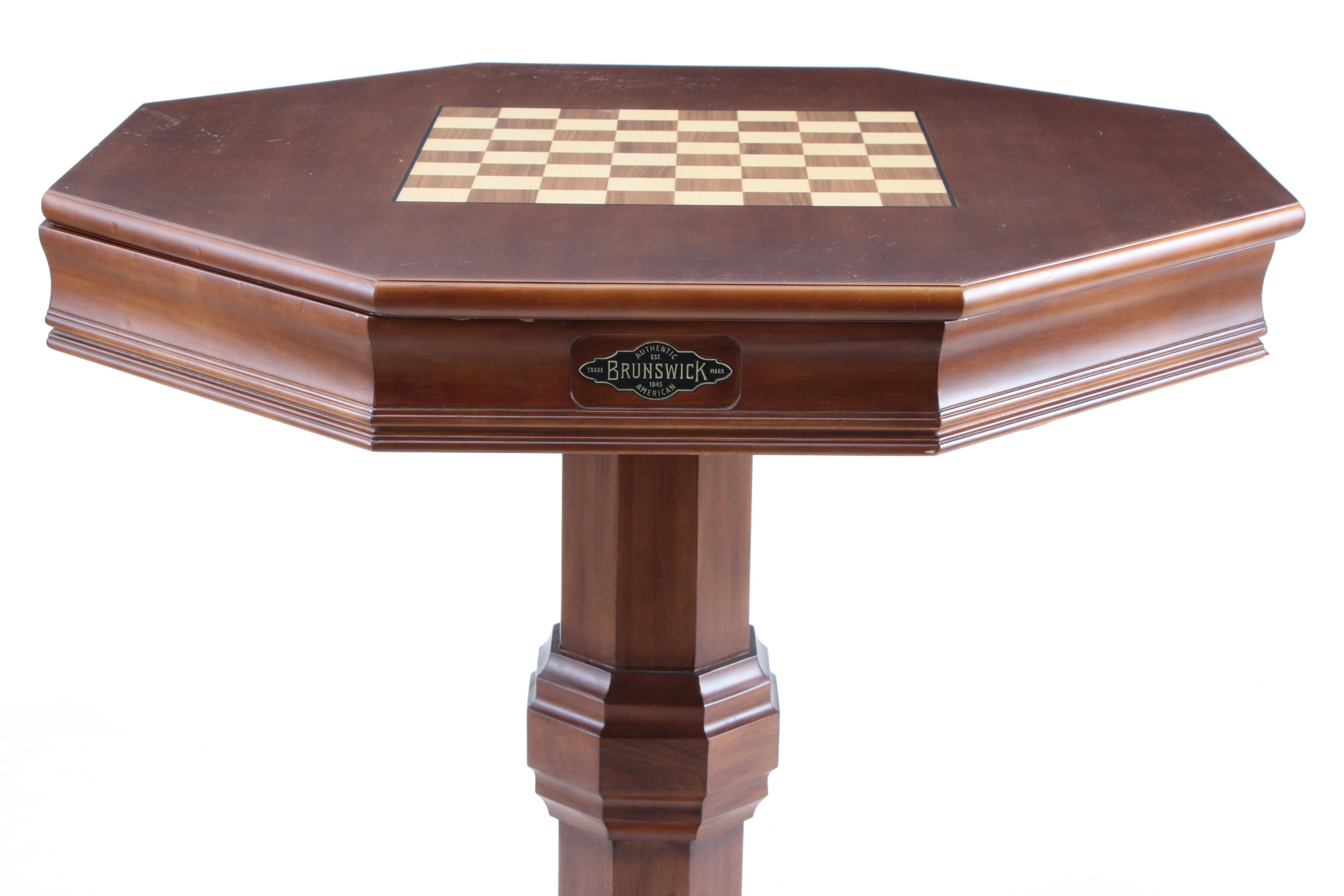 Brunswick Gaming Table and Two Bar Stools | EBTH