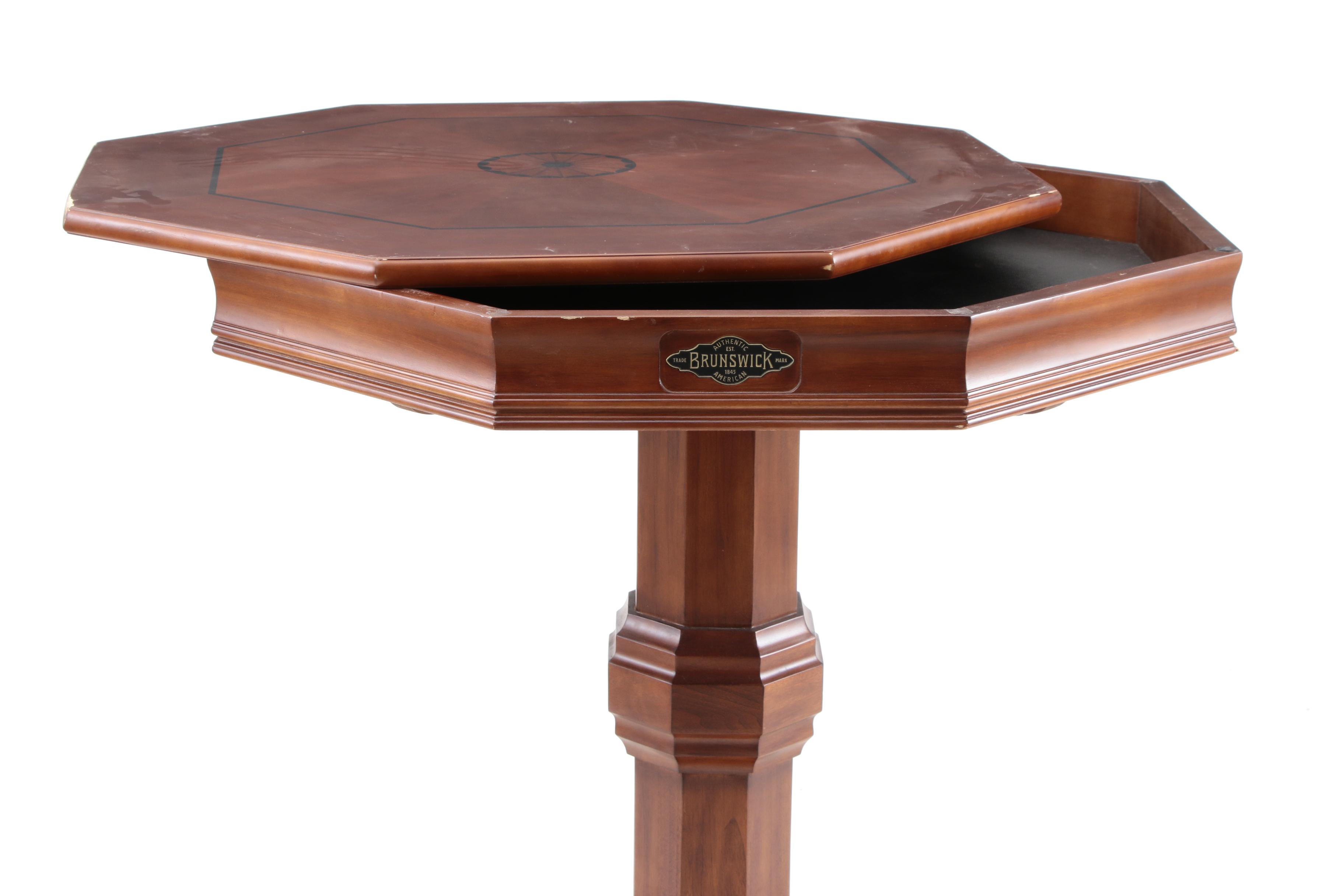 Brunswick Gaming Table and Two Bar Stools | EBTH
