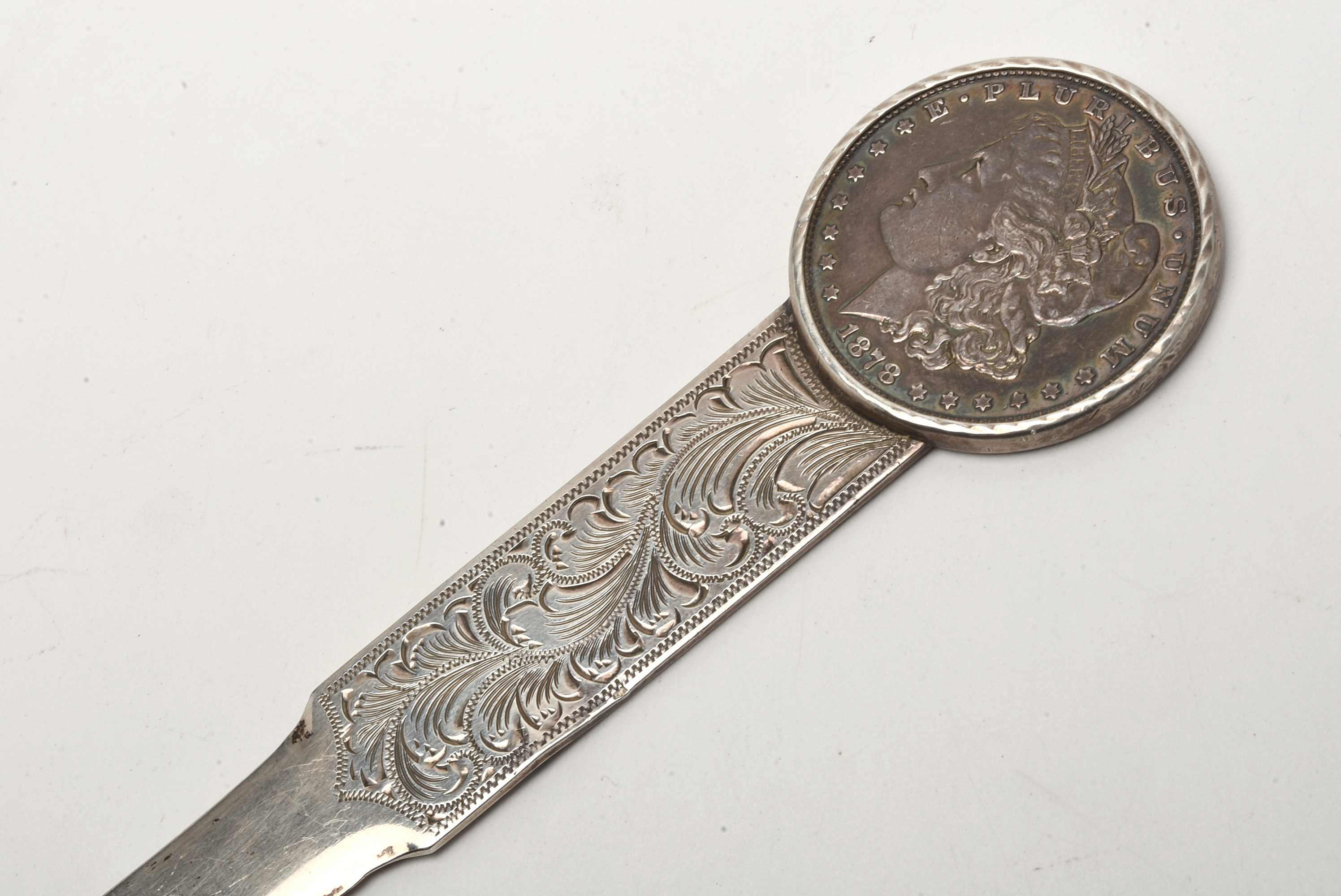 Sterling Silver Letters Openers with Morgan Silver Dollar and Rod of ...