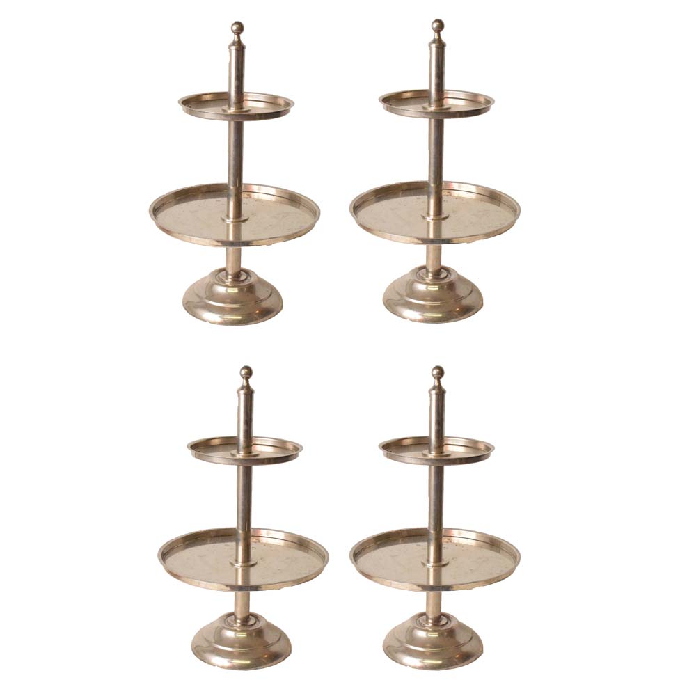 Set of Four Metal Tiered Stands | EBTH