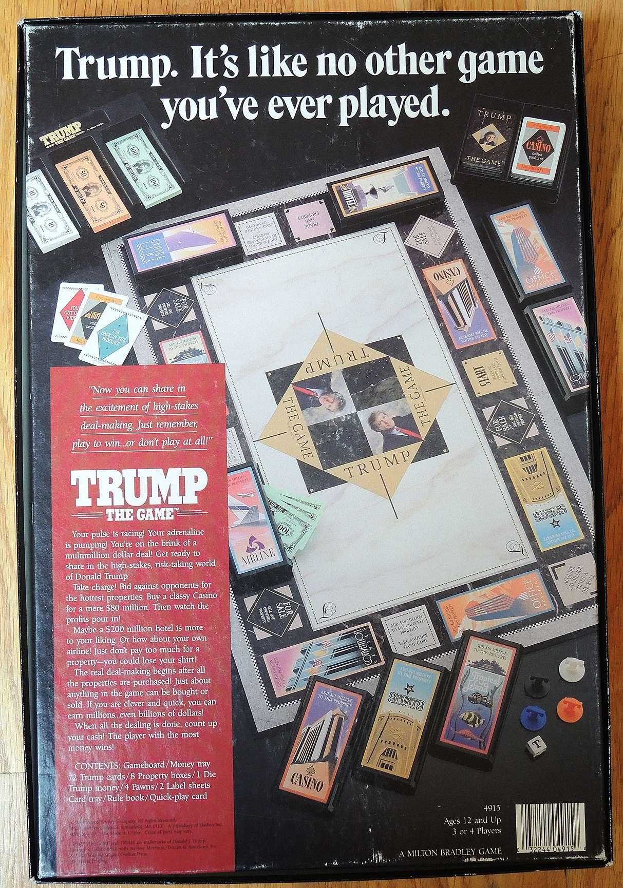 1989 Milton Bradley "Trump: The Game" Board Game and More | EBTH