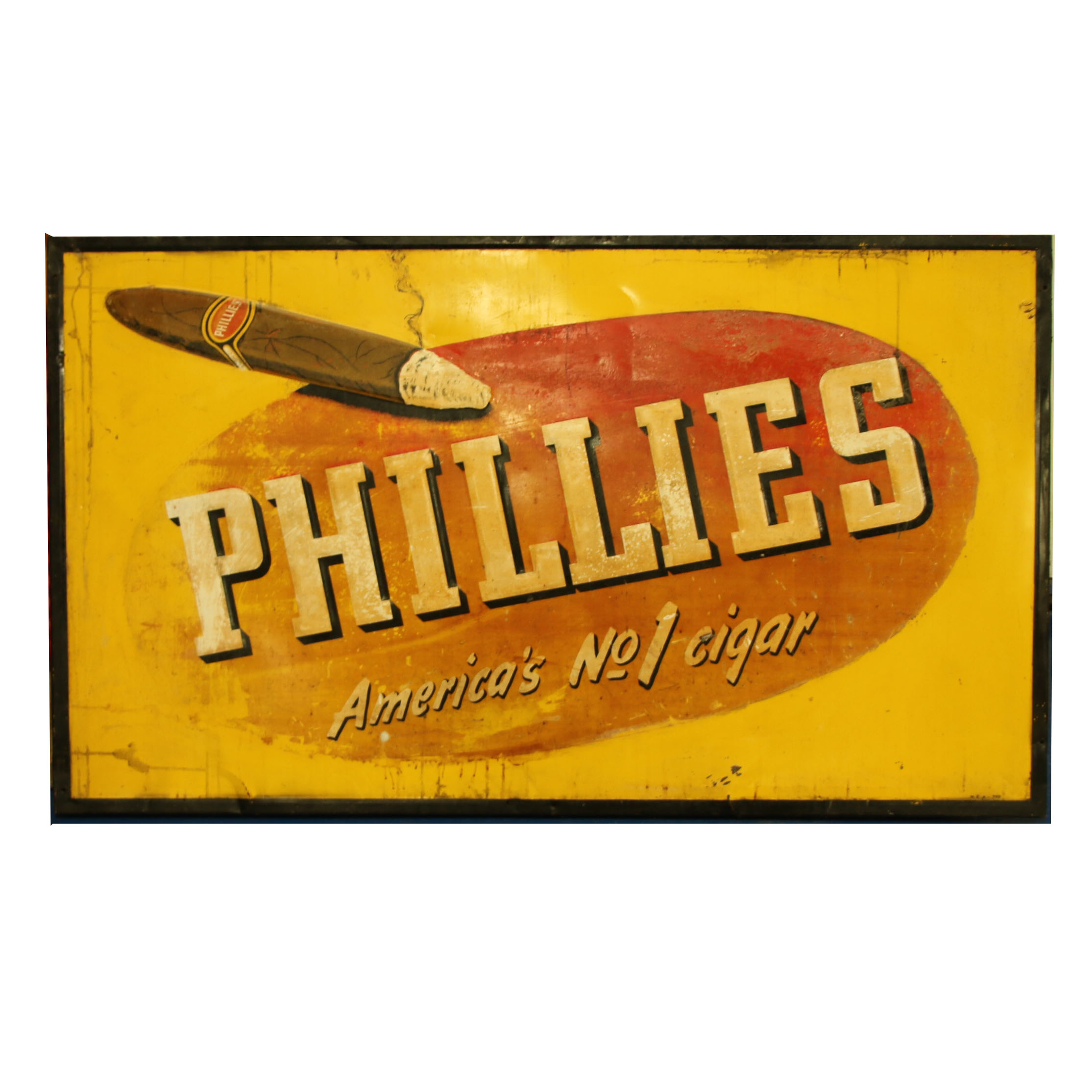 Vintage Phillies Cigars Metal Sign | EBTH