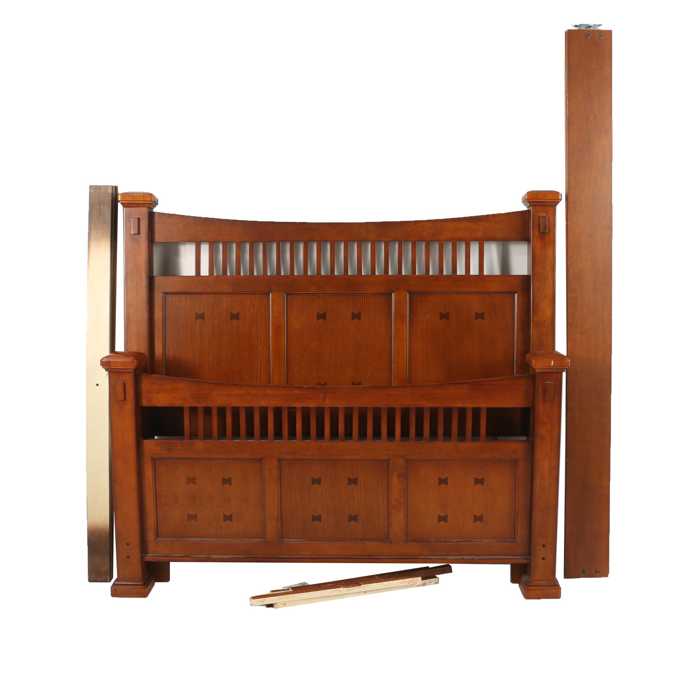 Mission Style Queen Size Bed Frame | EBTH