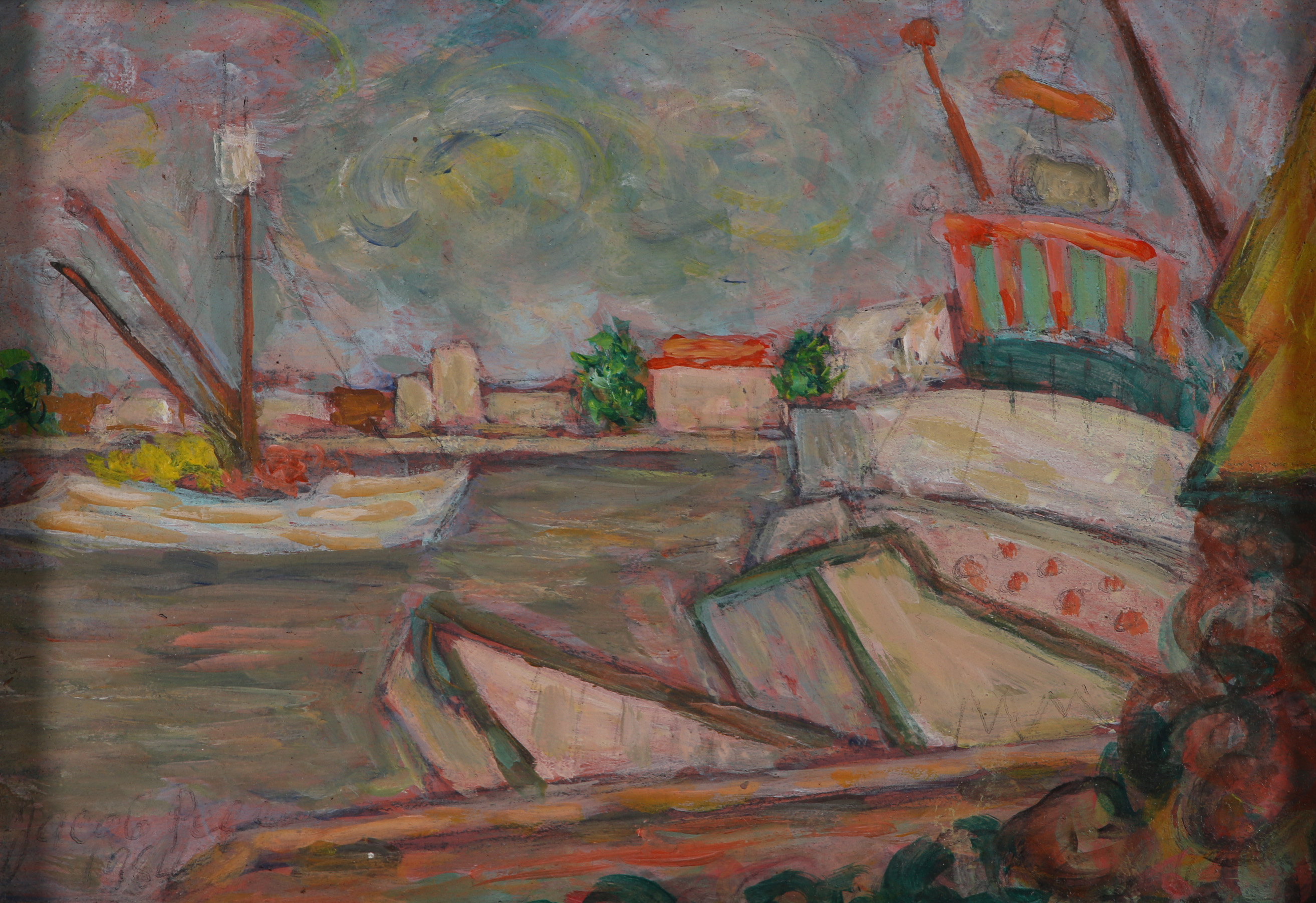 Jacob Pell Gouache Painting | EBTH