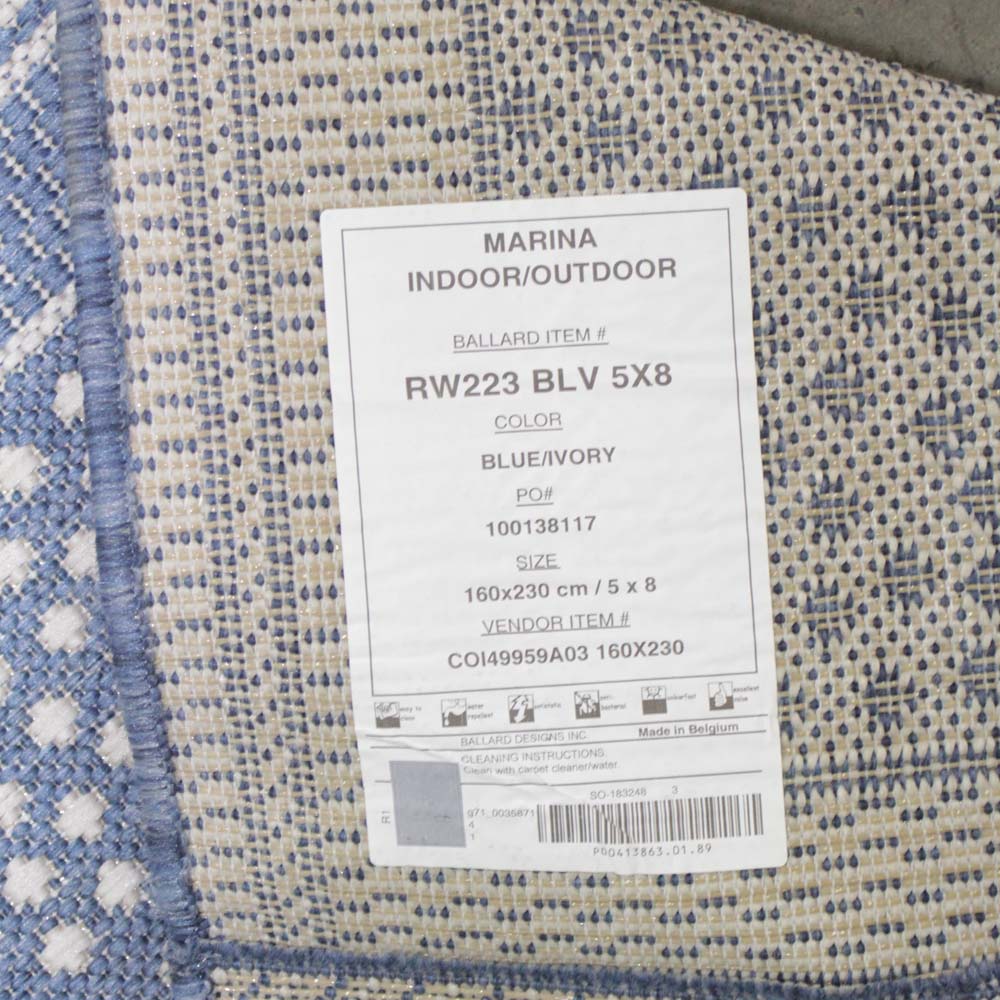 Ballard Designs "Marina" Indoor/Outdoor Area Rug | EBTH
