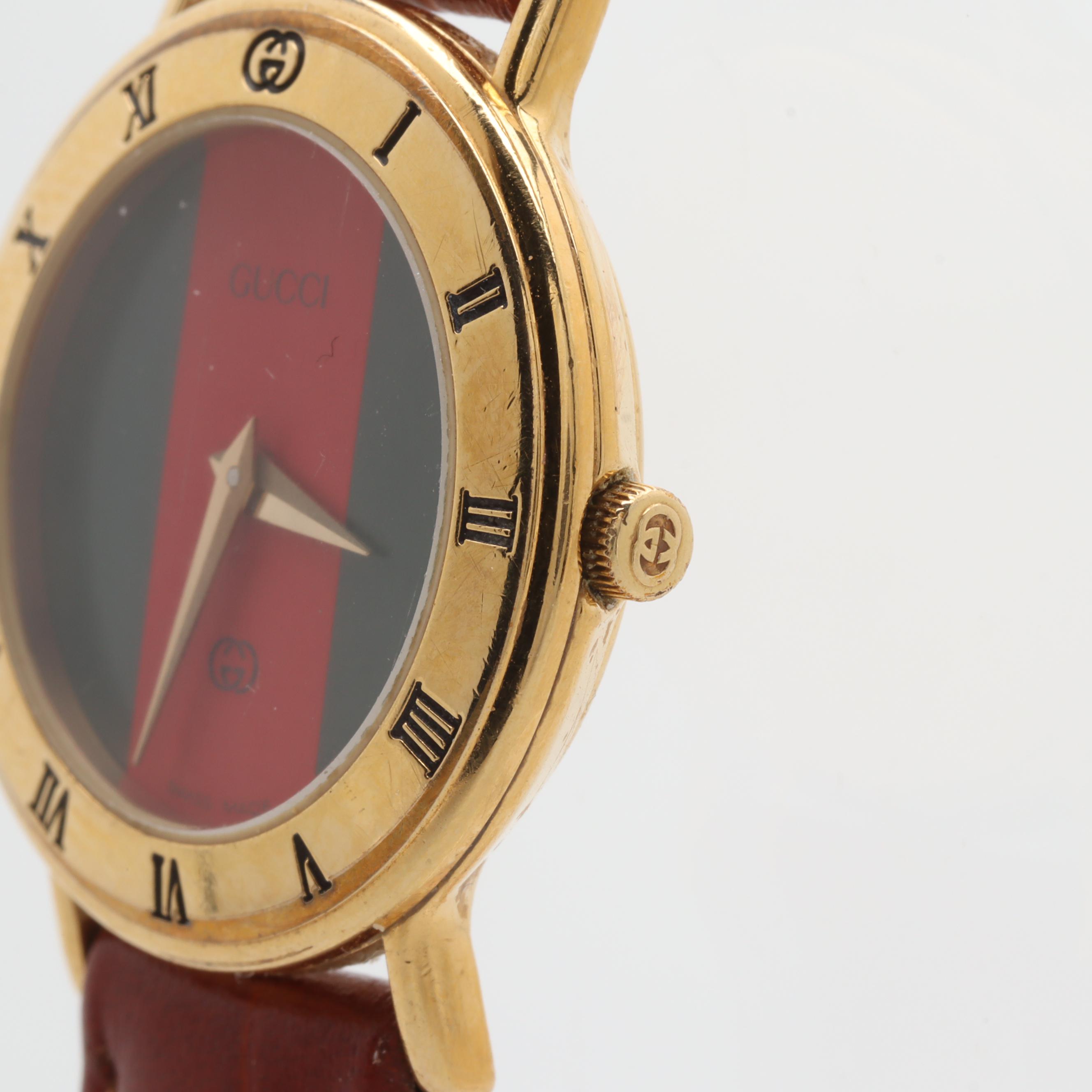Gucci 3000L Gold Tone Wristwatch | EBTH