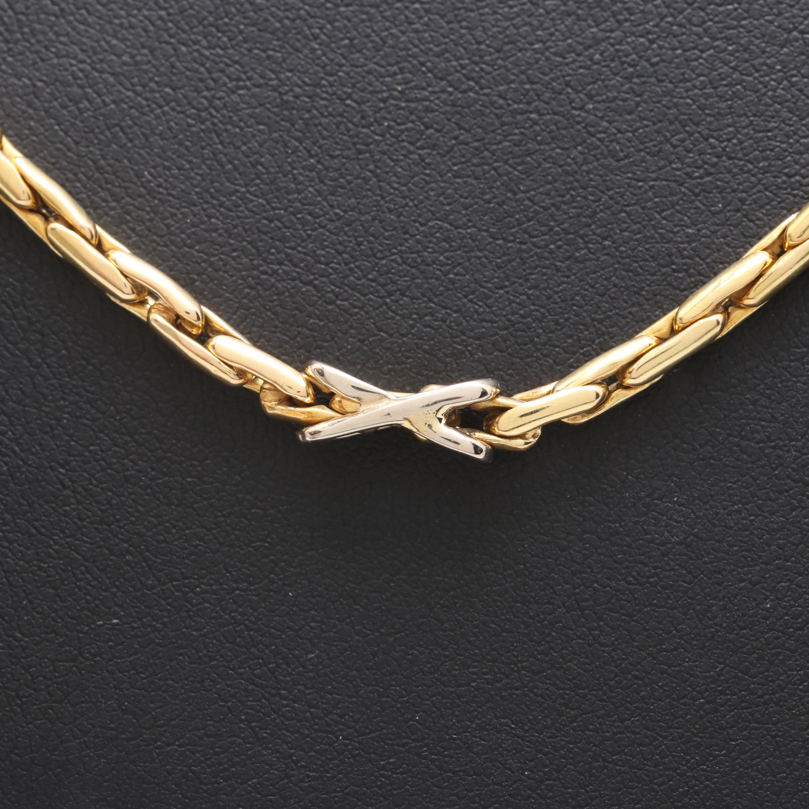 Vaschieri 18K Yellow Gold Custom Link Chain Necklace | EBTH