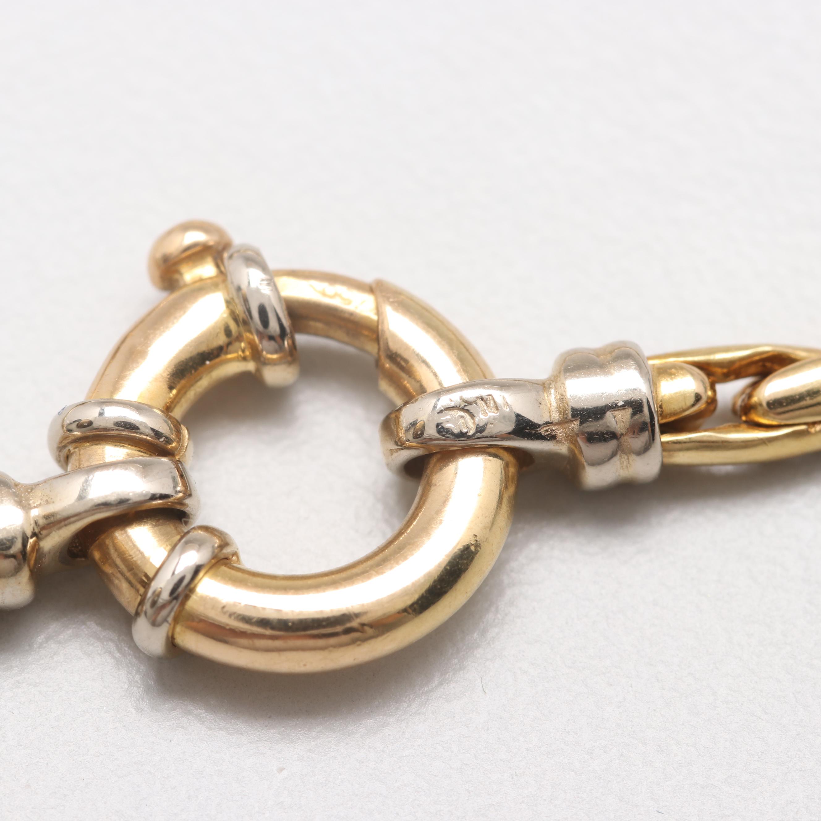 Vaschieri 18K Yellow Gold Custom Link Chain Necklace | EBTH