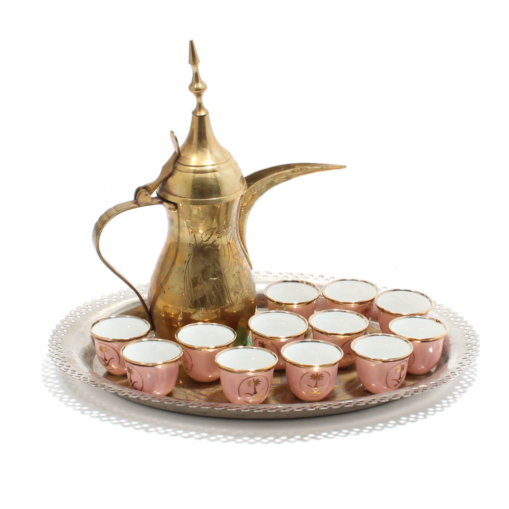 Porcelain Tea Cups With the Coat of Arms of Saudi Arabia and Dallah ...