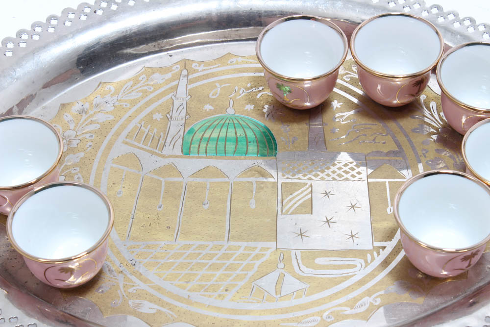 Porcelain Tea Cups With the Coat of Arms of Saudi Arabia and Dallah ...