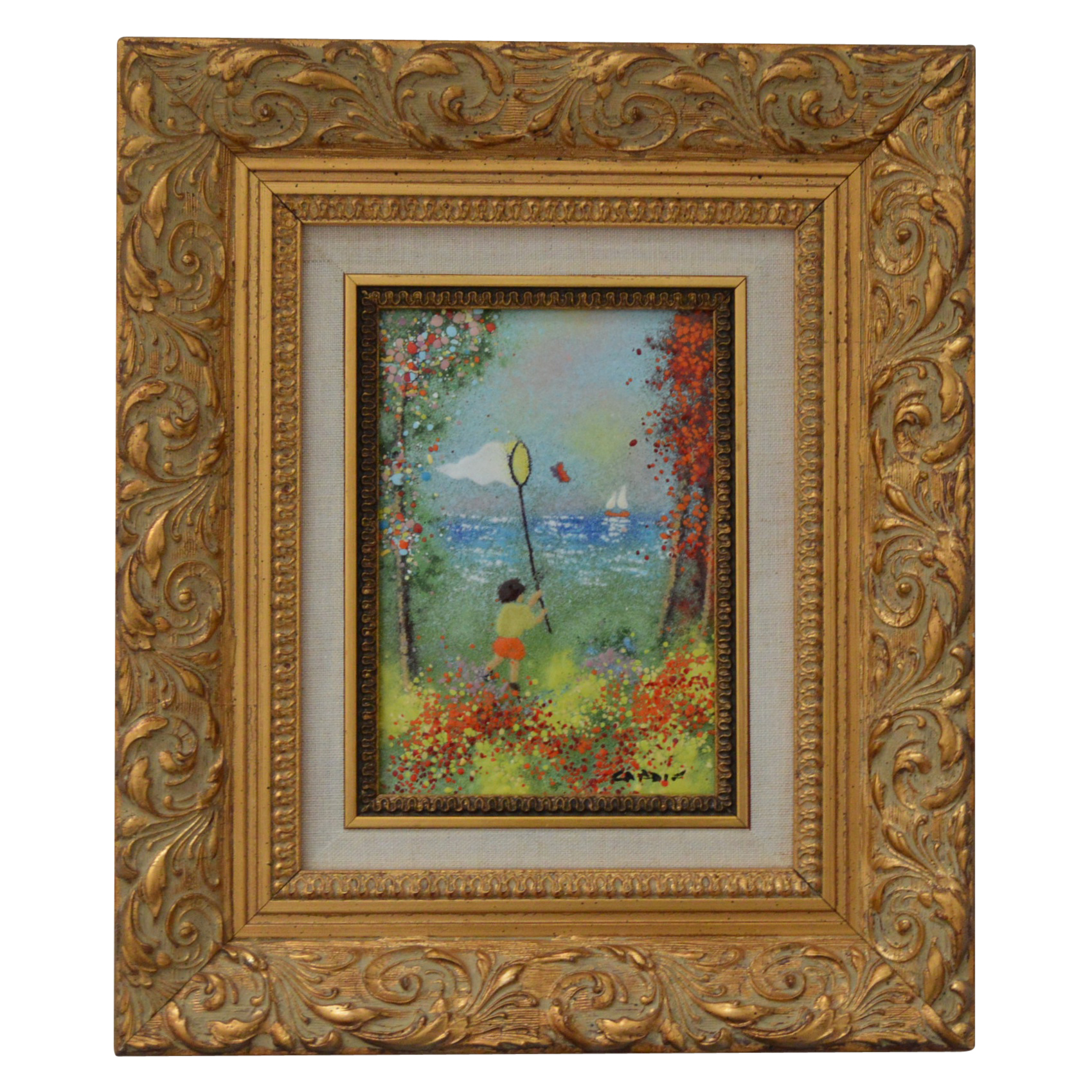 Louis Cardin Enamel on Copper | EBTH