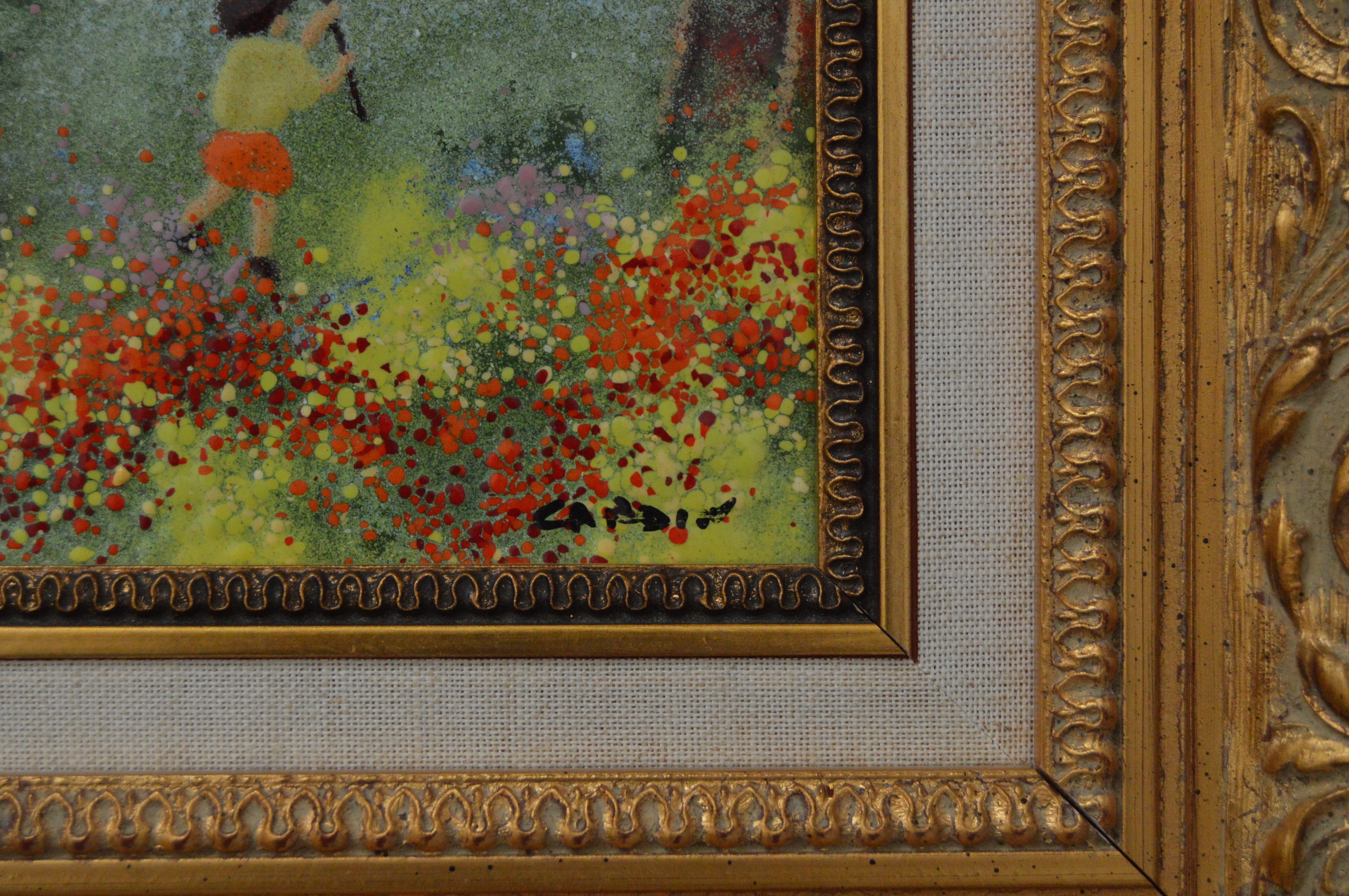 Louis Cardin Enamel on Copper | EBTH