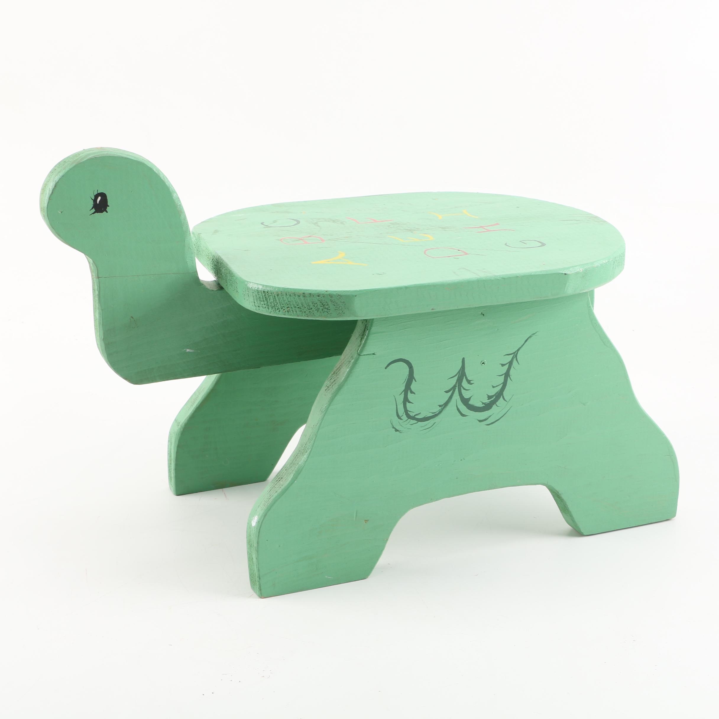 Turtle Stool and Beatrix Potter "Peter Rabbit and Friends" Mobile | EBTH