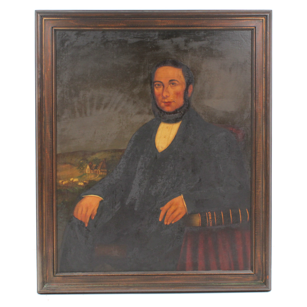 Early 19th Century Portrait Oil Painting of English Vicar | EBTH