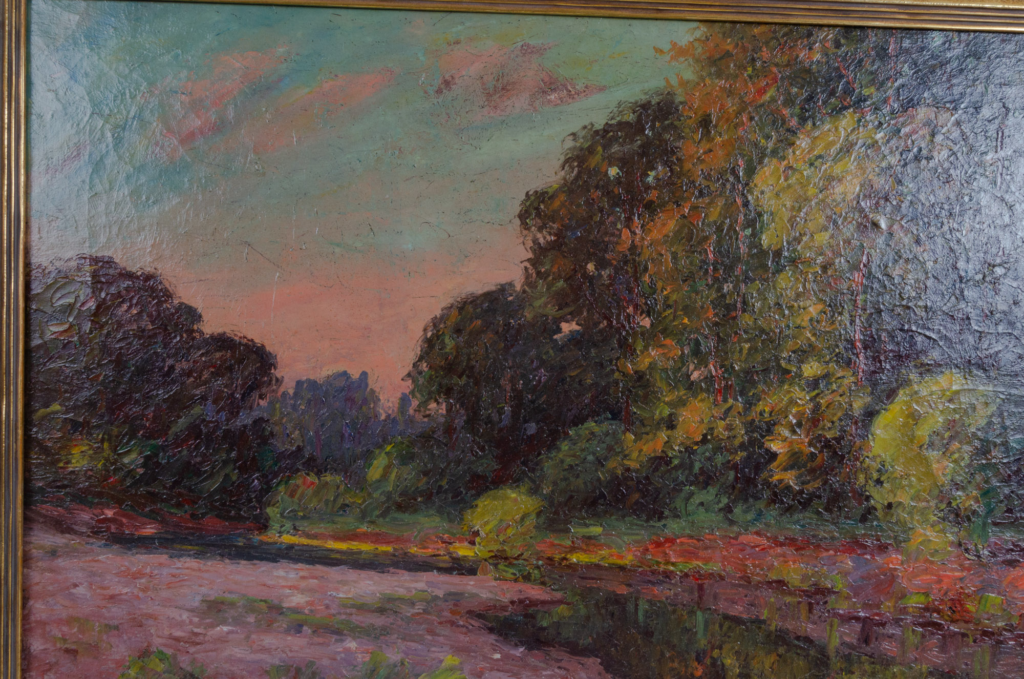 George Herbert Baker Sunlit Landscape Oil Painting | EBTH