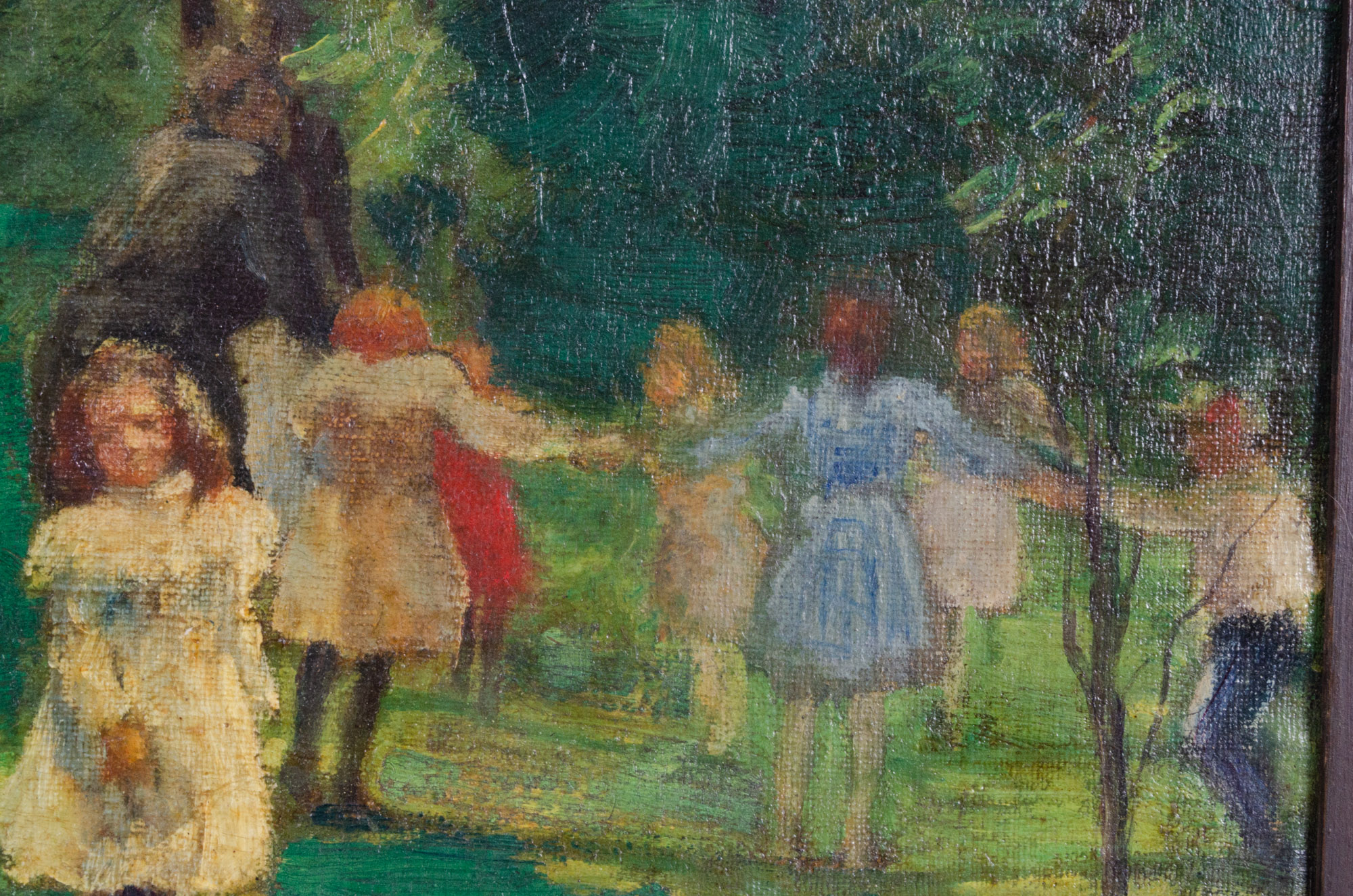 Ivan G. Olinsky Oil Painting "Ring Around the Rosie" | EBTH