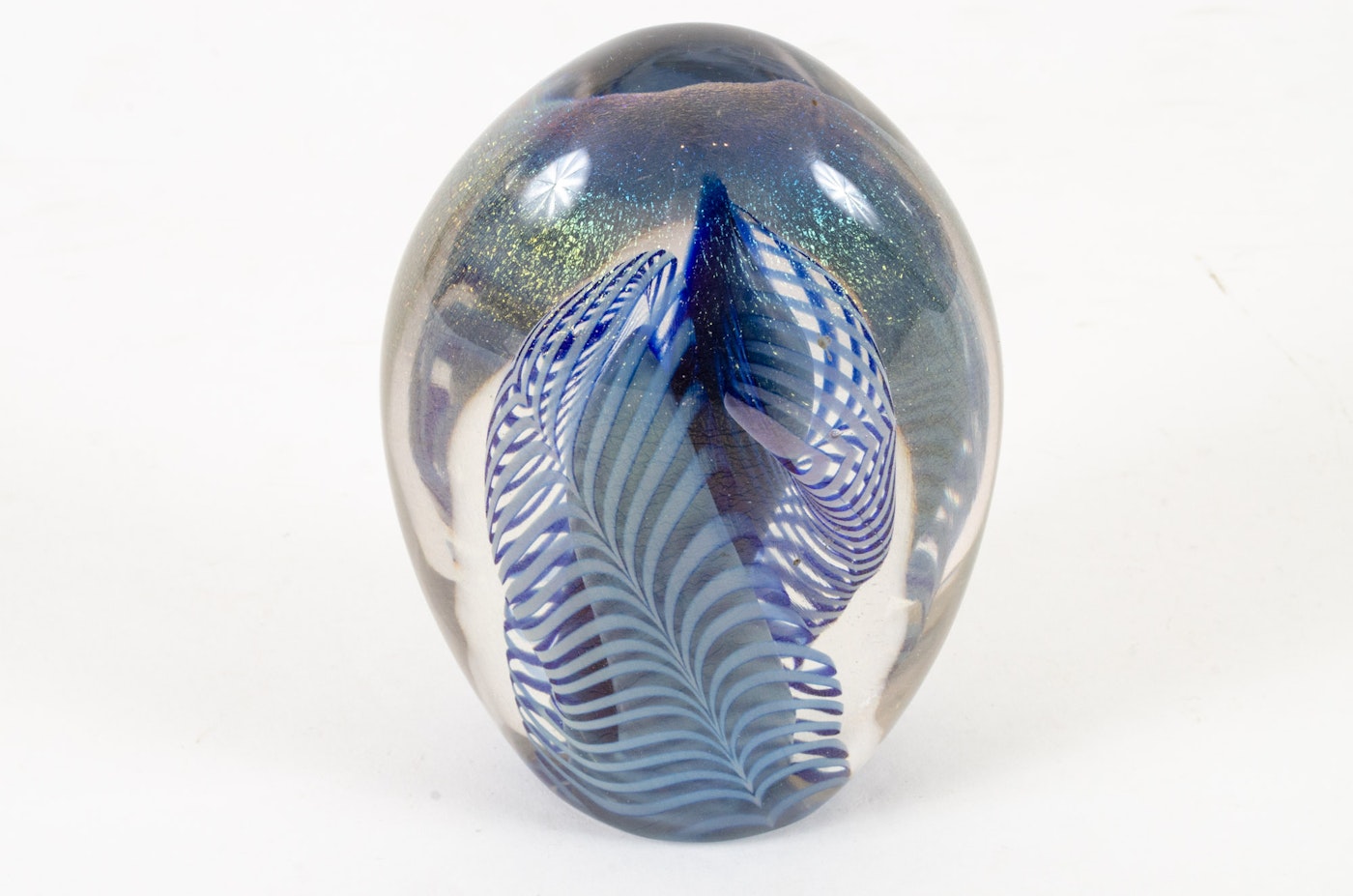 Robert Eickholt Signed Art Glass Paperweight 1986 Ebth