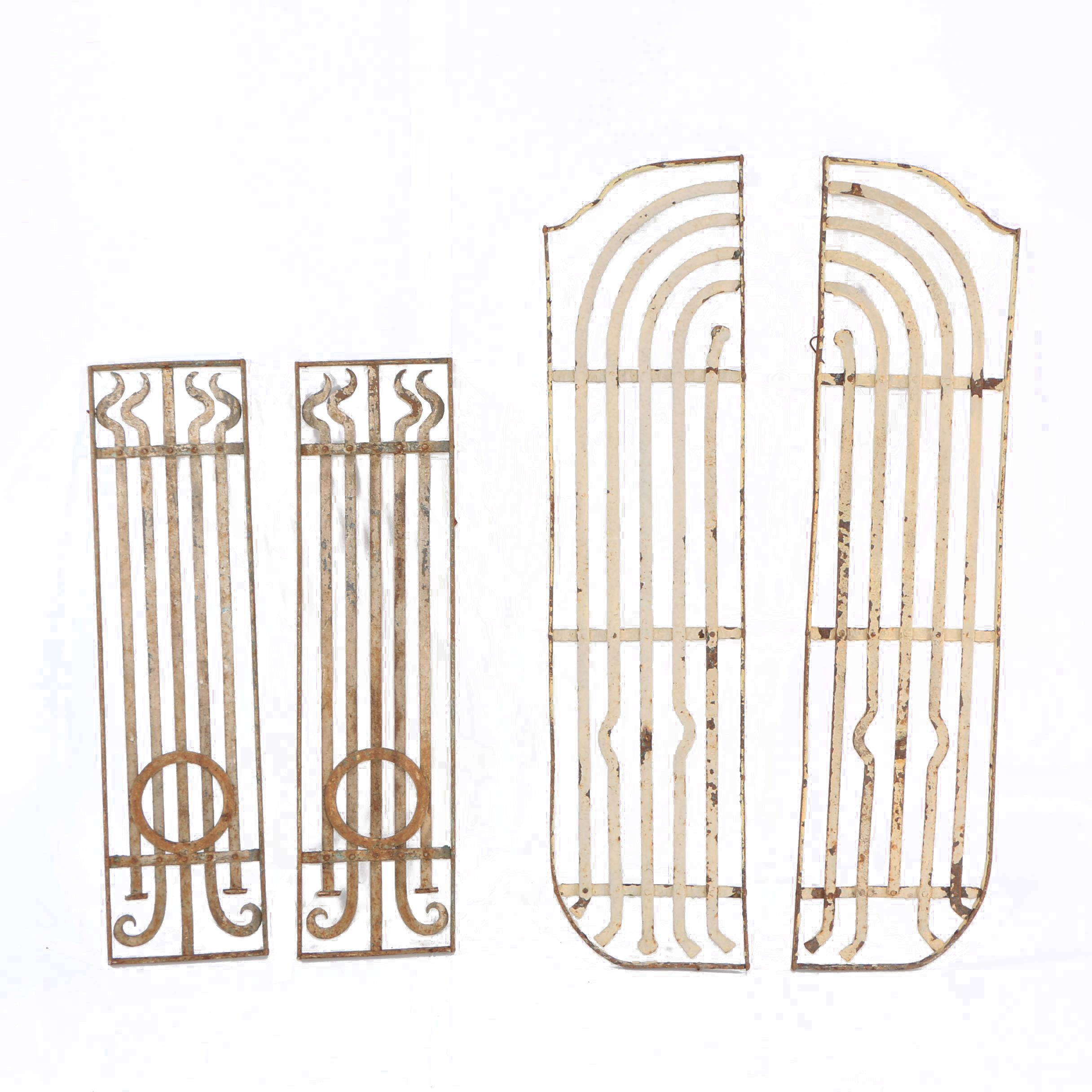 Distressed Wrought Iron Gate Panels | EBTH