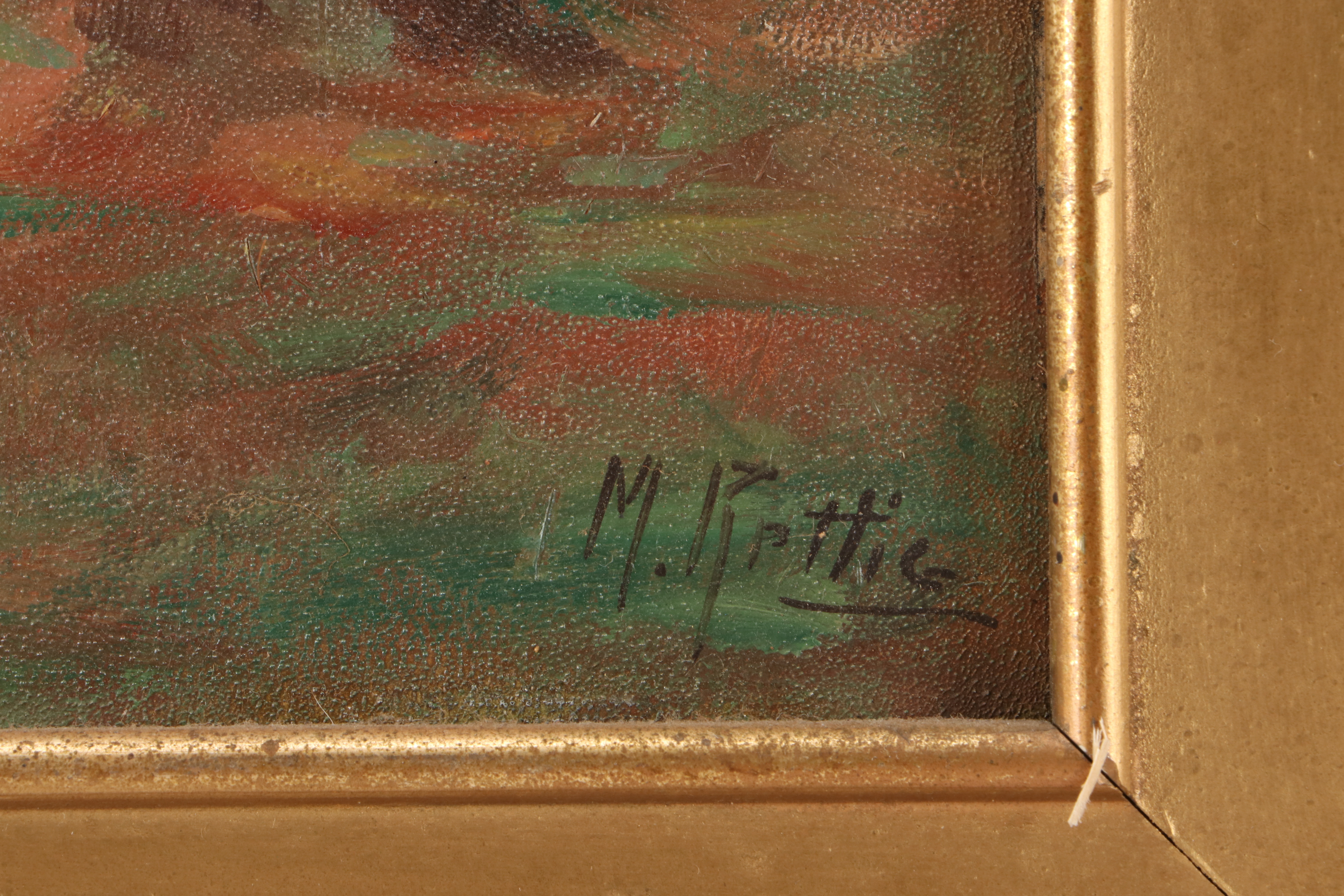 Martin Rettig Oil Painting of Woodland Interior | EBTH