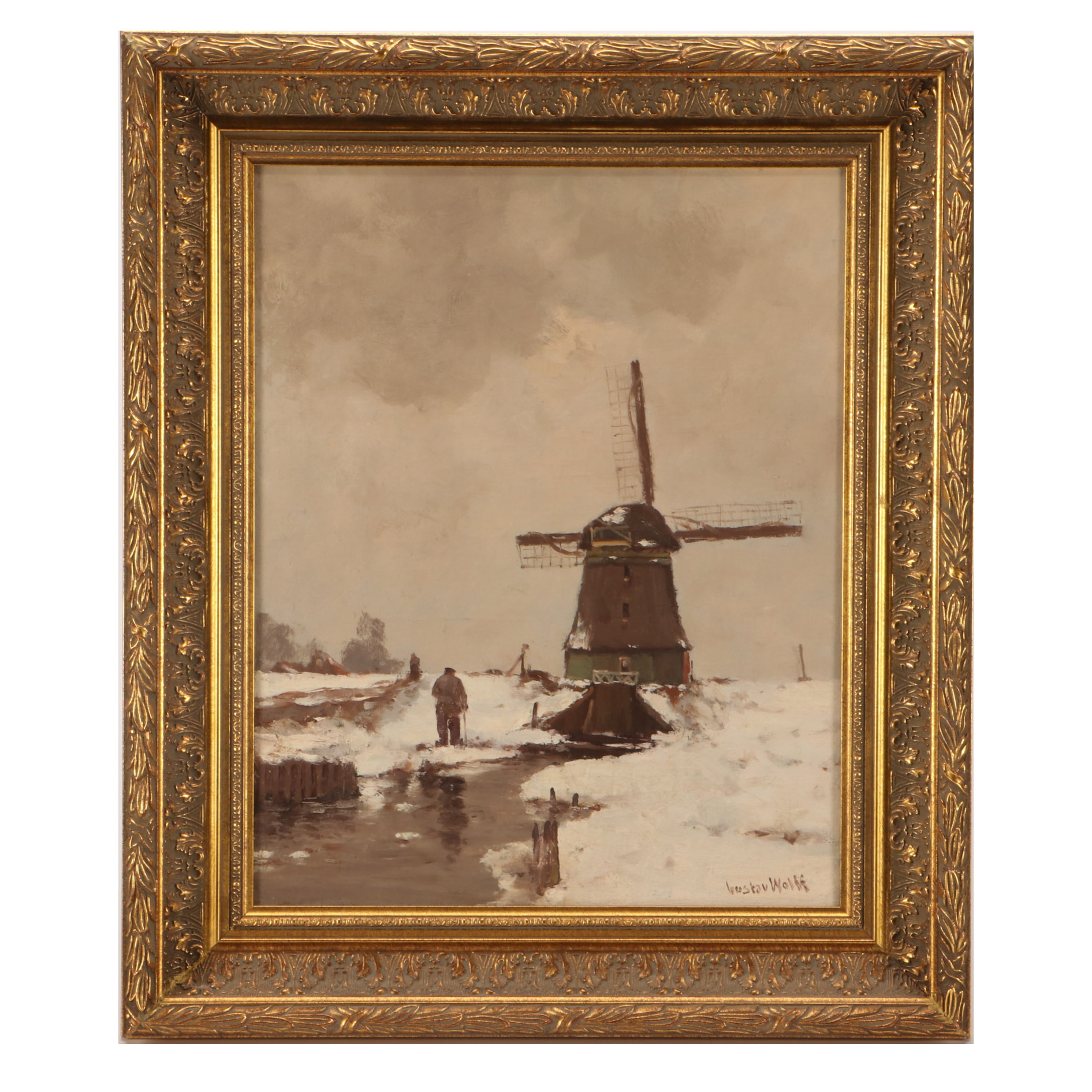 Gustav Wolff Oil Painting on Canvas | EBTH