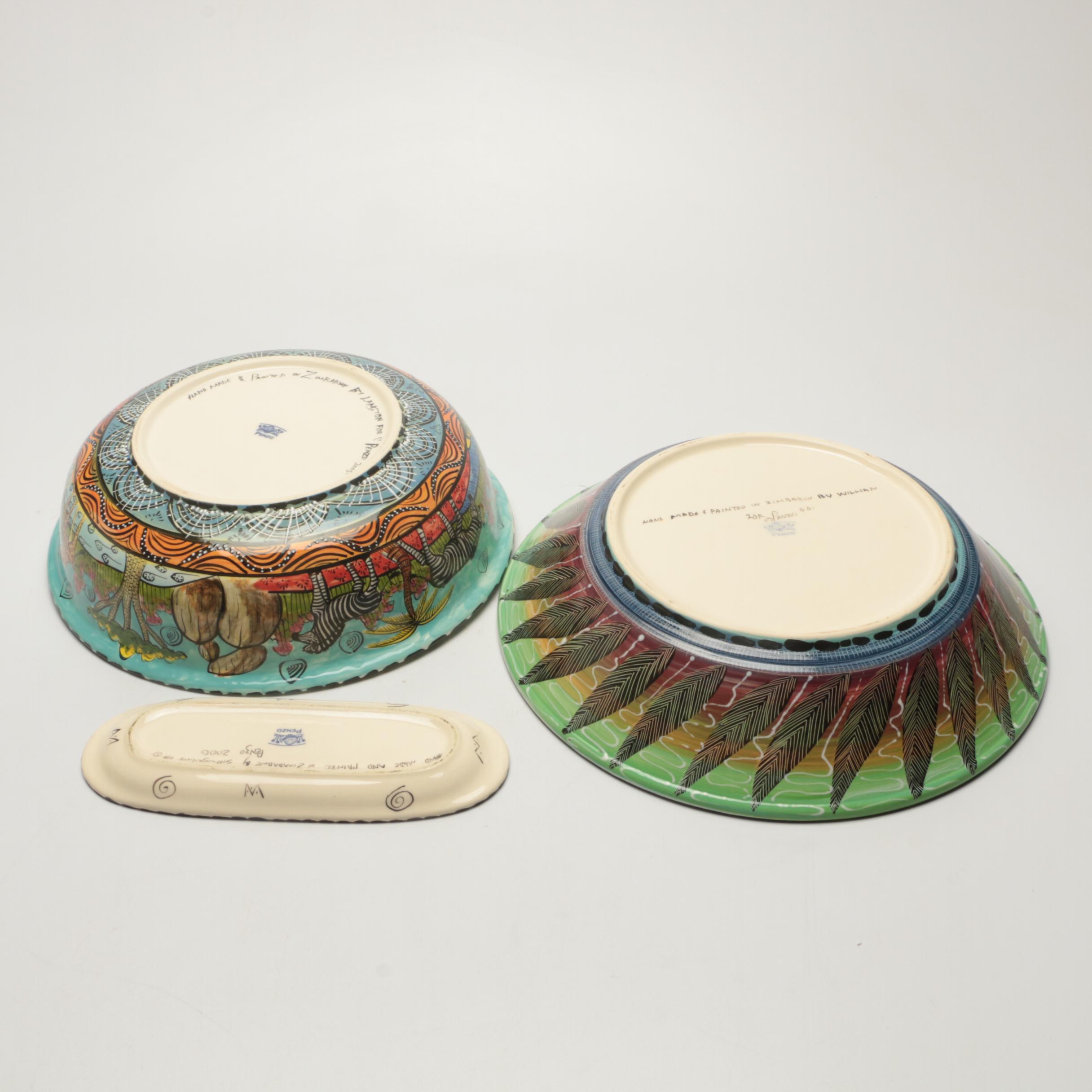 Penzo Zimbabwe Hand-Painted Pottery | EBTH