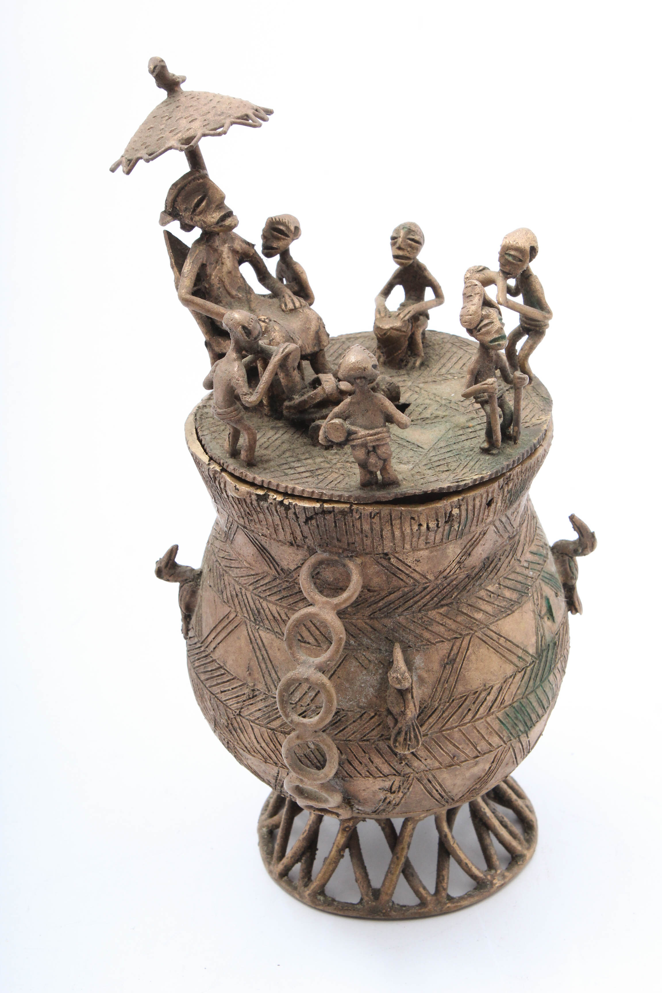 Antique Ashanti Cast Bronze Kuduo Pot | EBTH