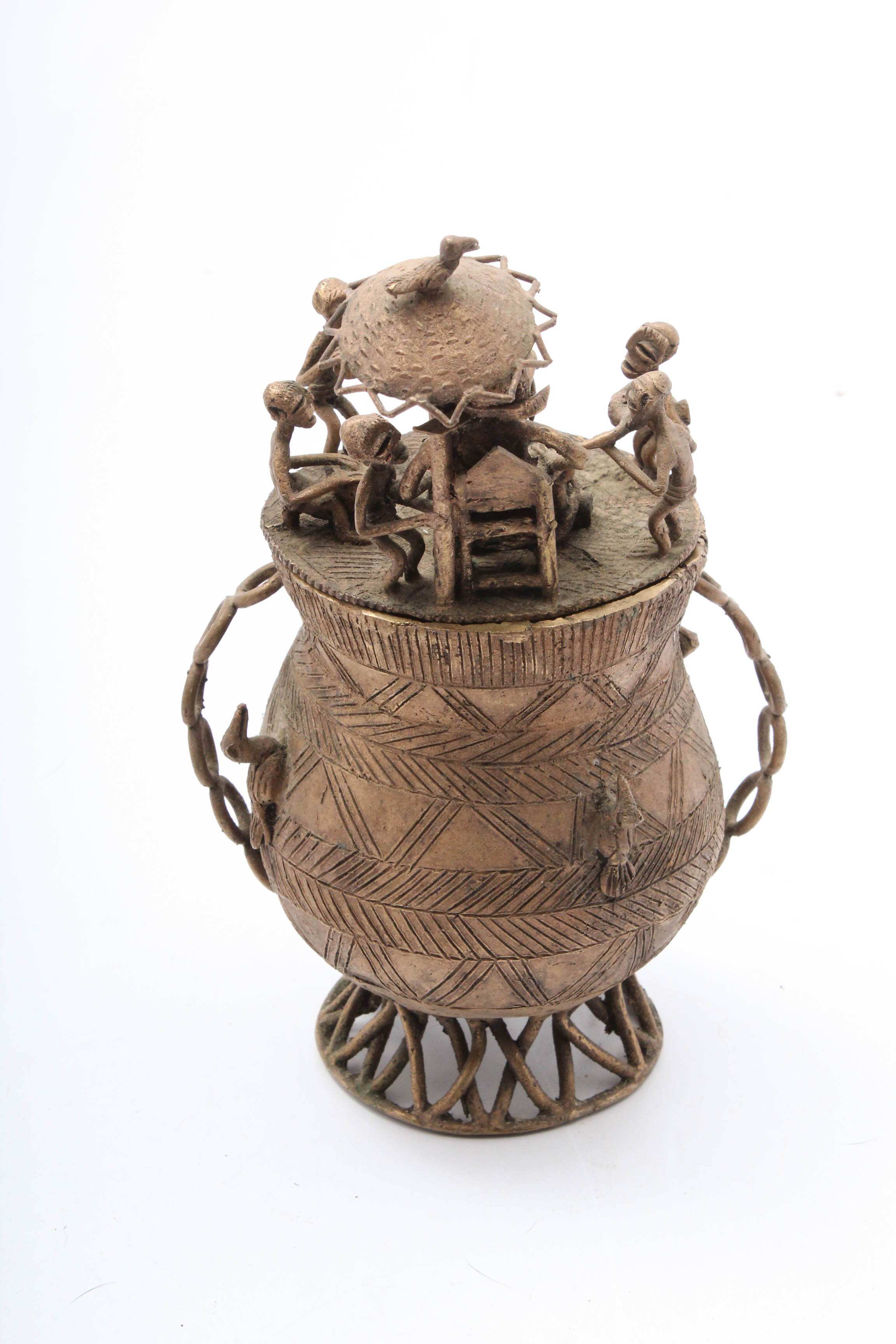 Antique Ashanti Cast Bronze Kuduo Pot | EBTH