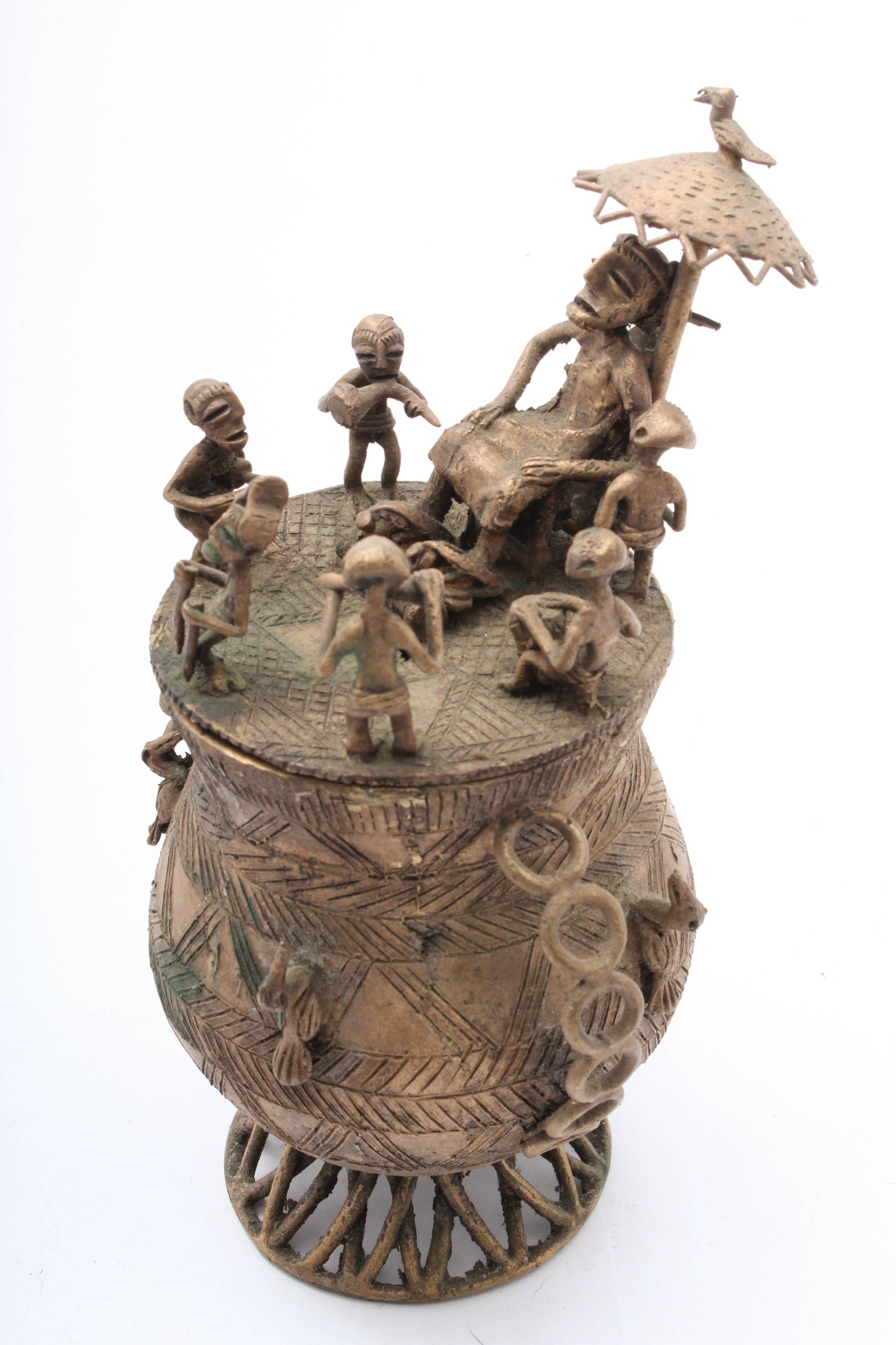 Antique Ashanti Cast Bronze Kuduo Pot | EBTH