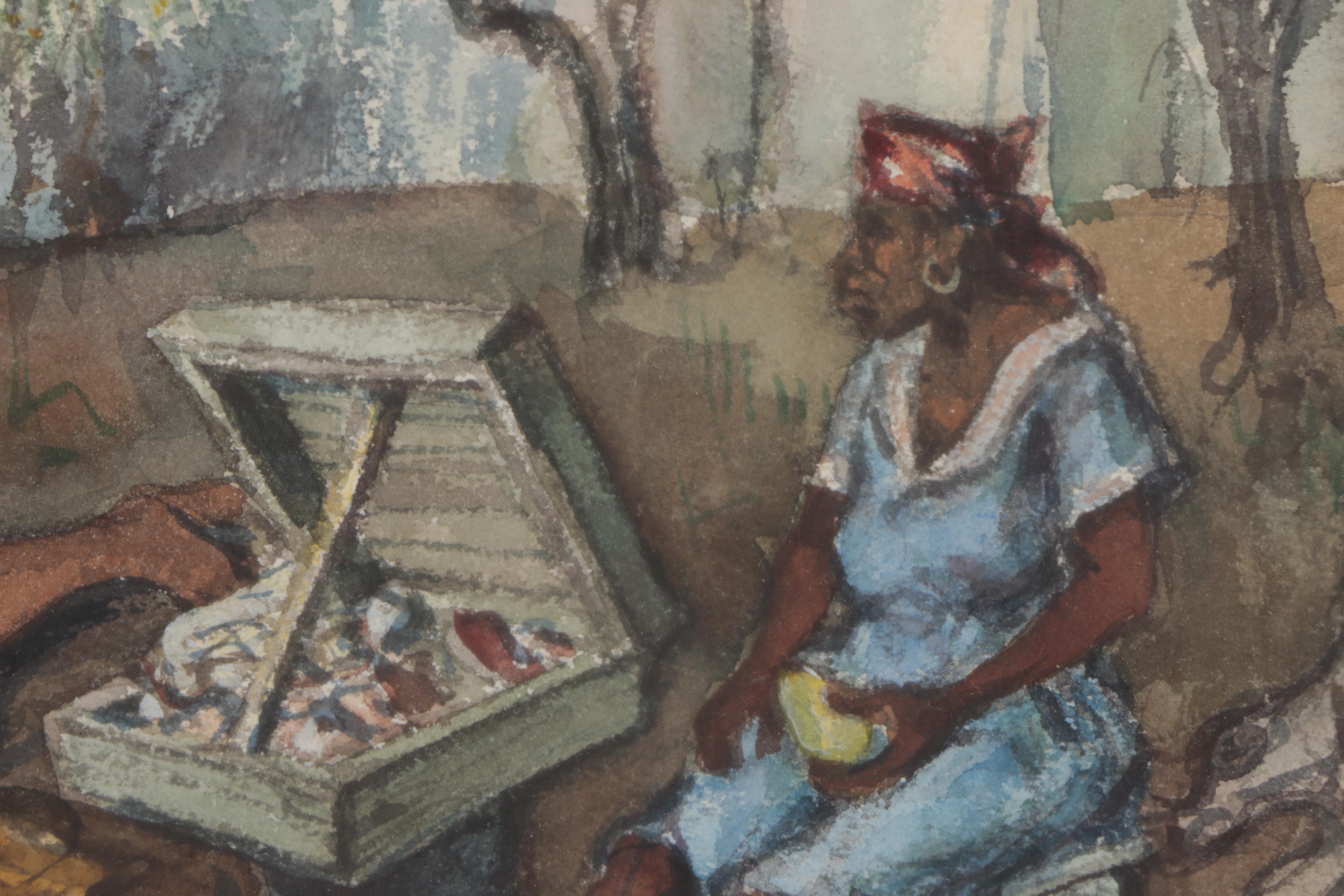 Philip Reisman Watercolor Painting | EBTH