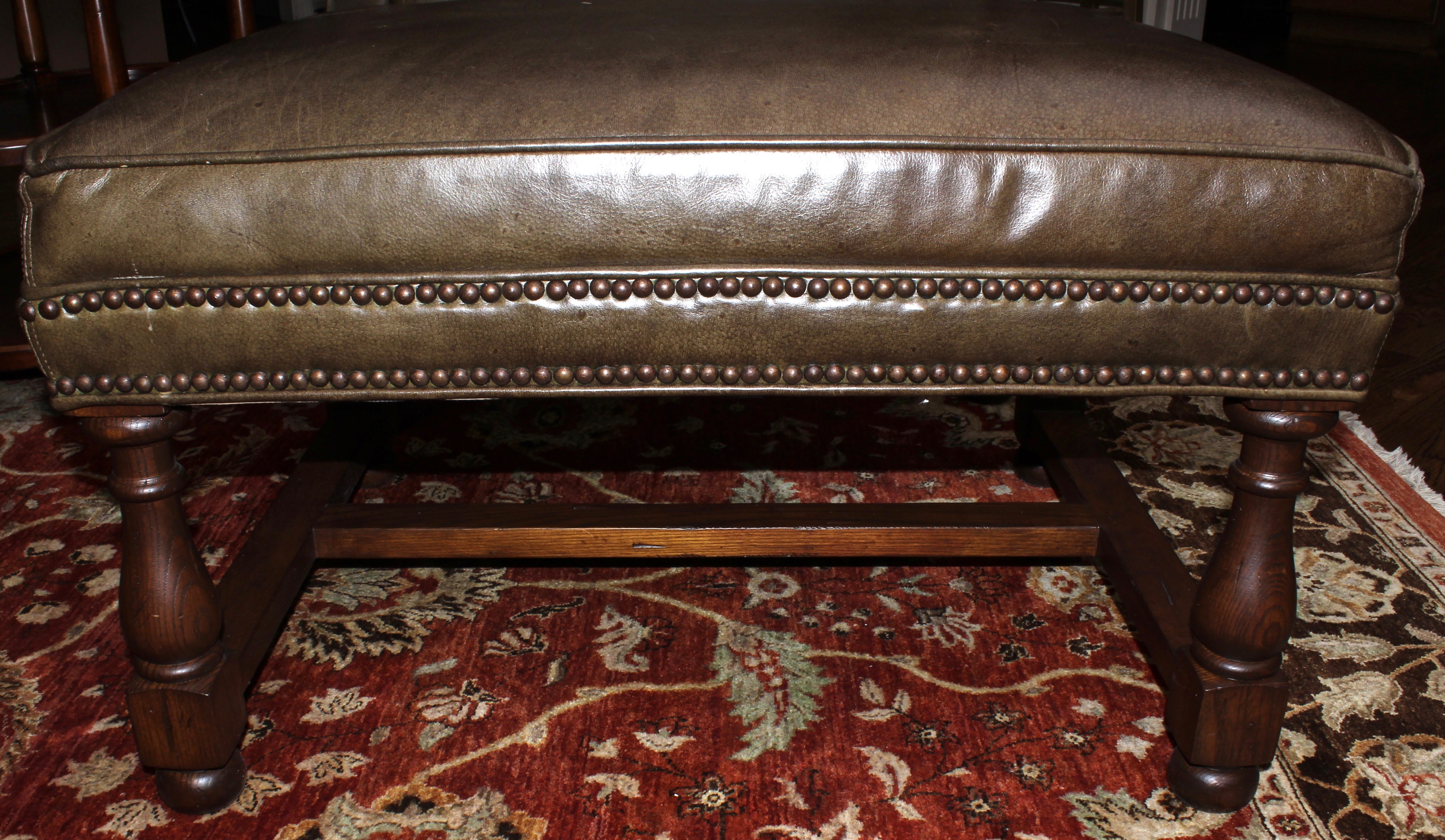 Leather Armchair and Ottoman by Pearson Furniture | EBTH