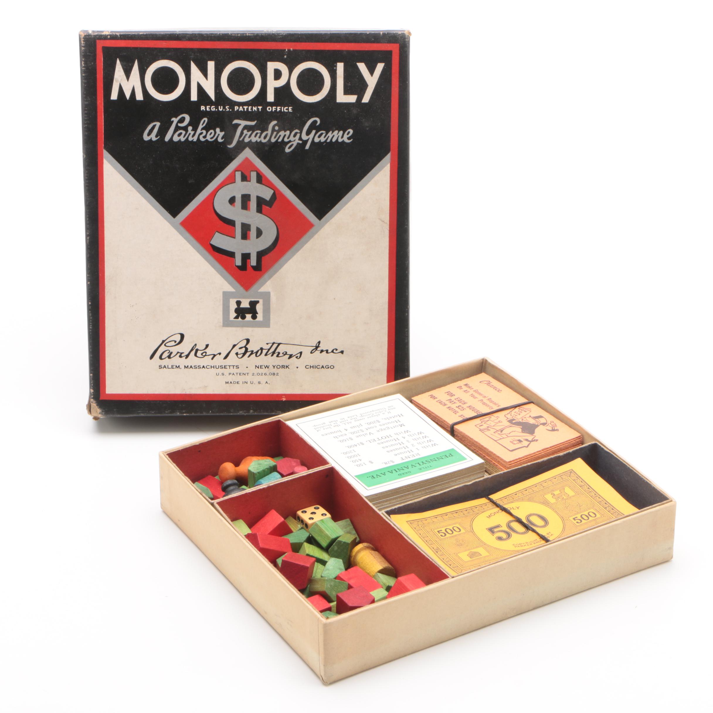 1940s Monopoly Board Game by Parker Brothers | EBTH
