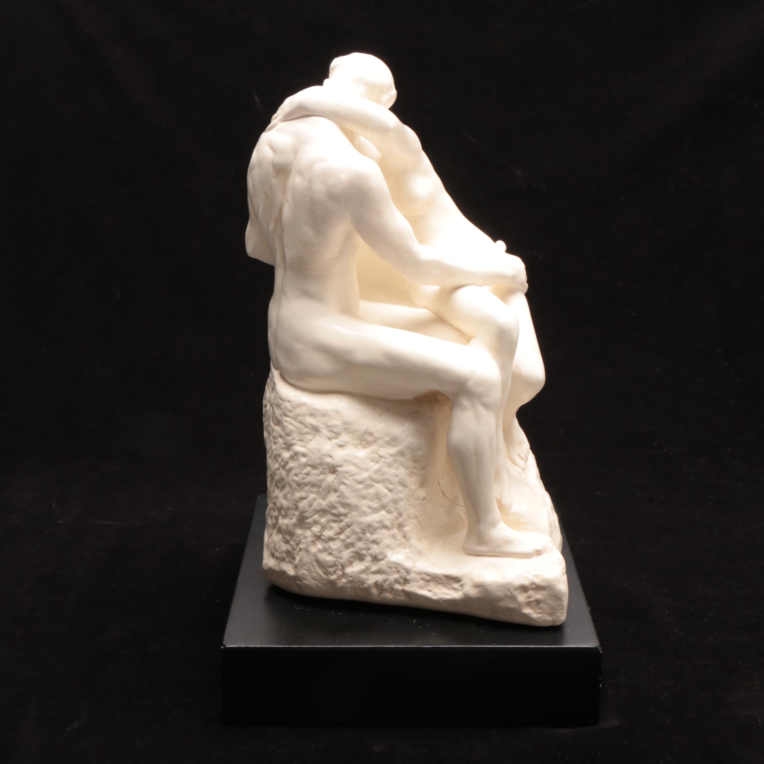 Reproduction Resin Sculpture after Rodin "The Kiss" | EBTH