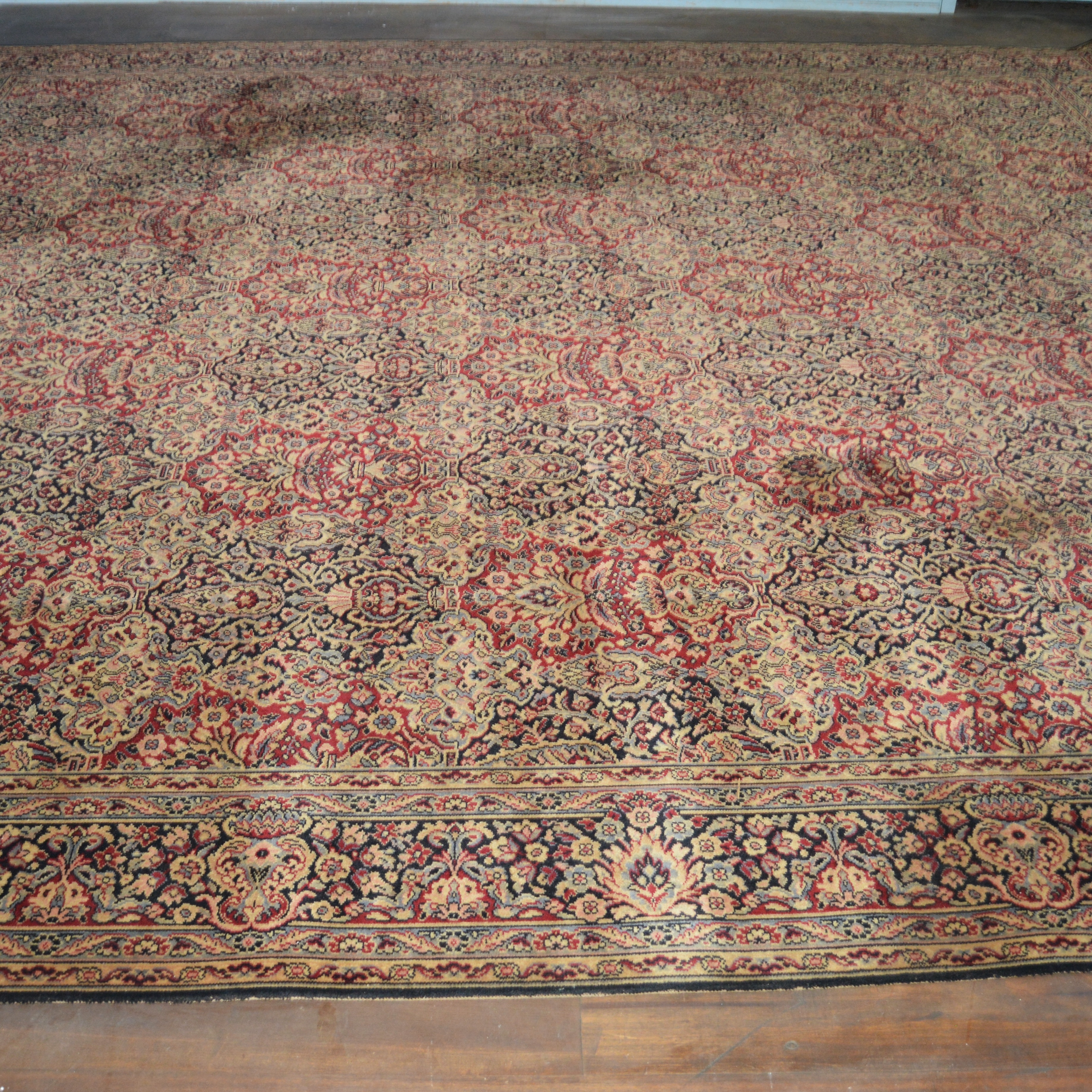 Machine-Woven M.J. Whitall "Anglo-Persian" Wilton Weave Wool Area Rug ...