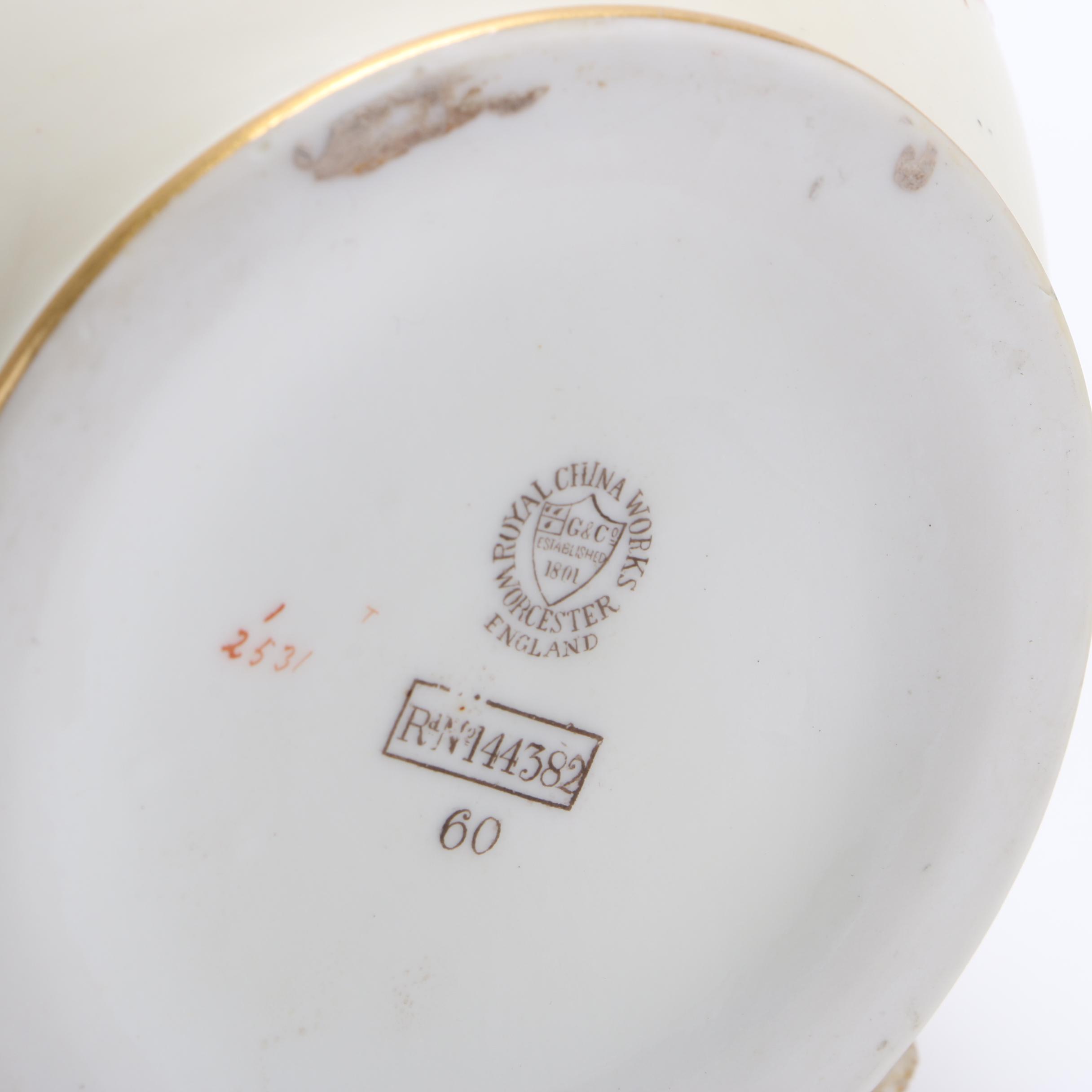 Antique Royal China Works Worcester Ivory Blush Reticulated Vase, 1890 ...