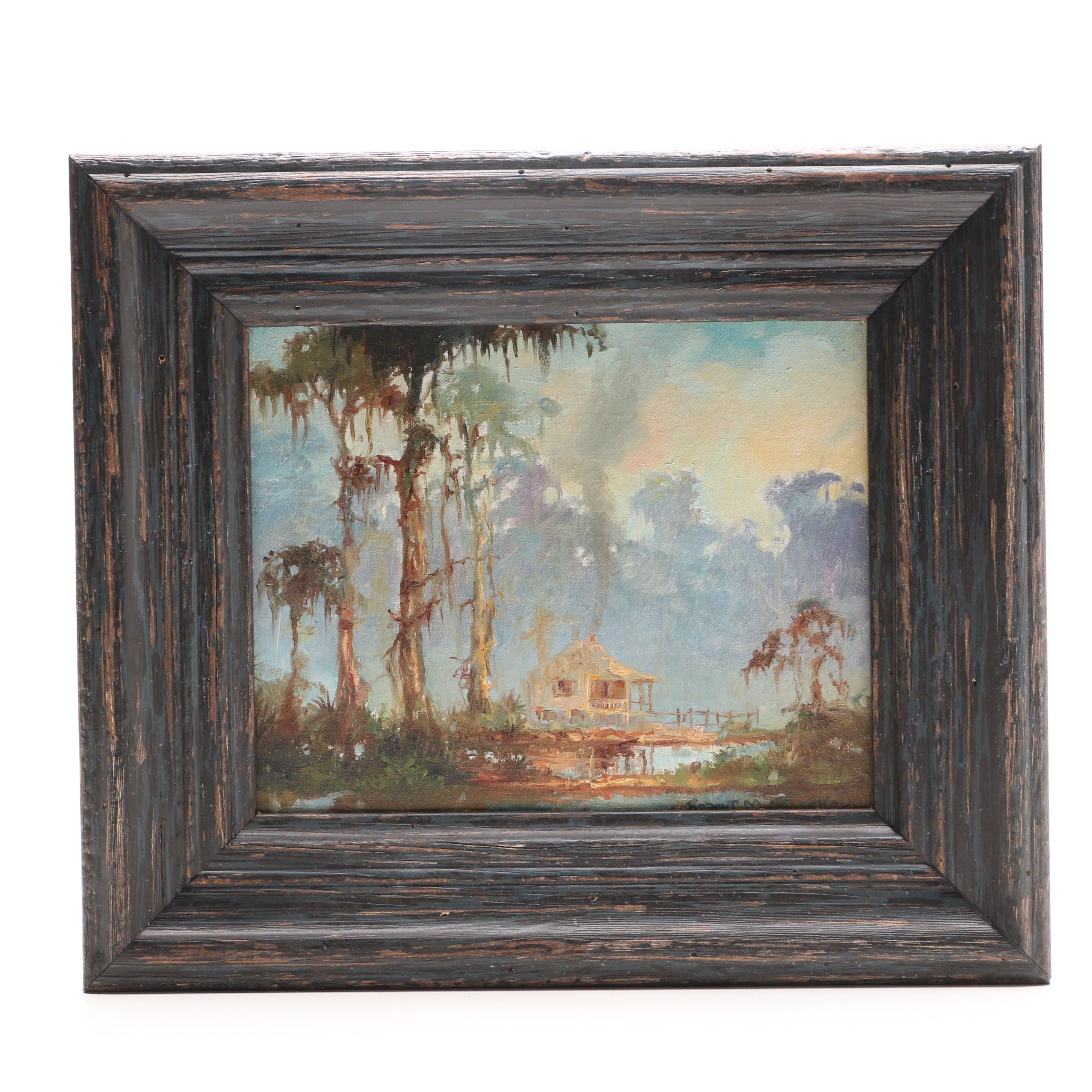 Robert Malcolm Rucker Southern American Landscape Oil Painting | EBTH