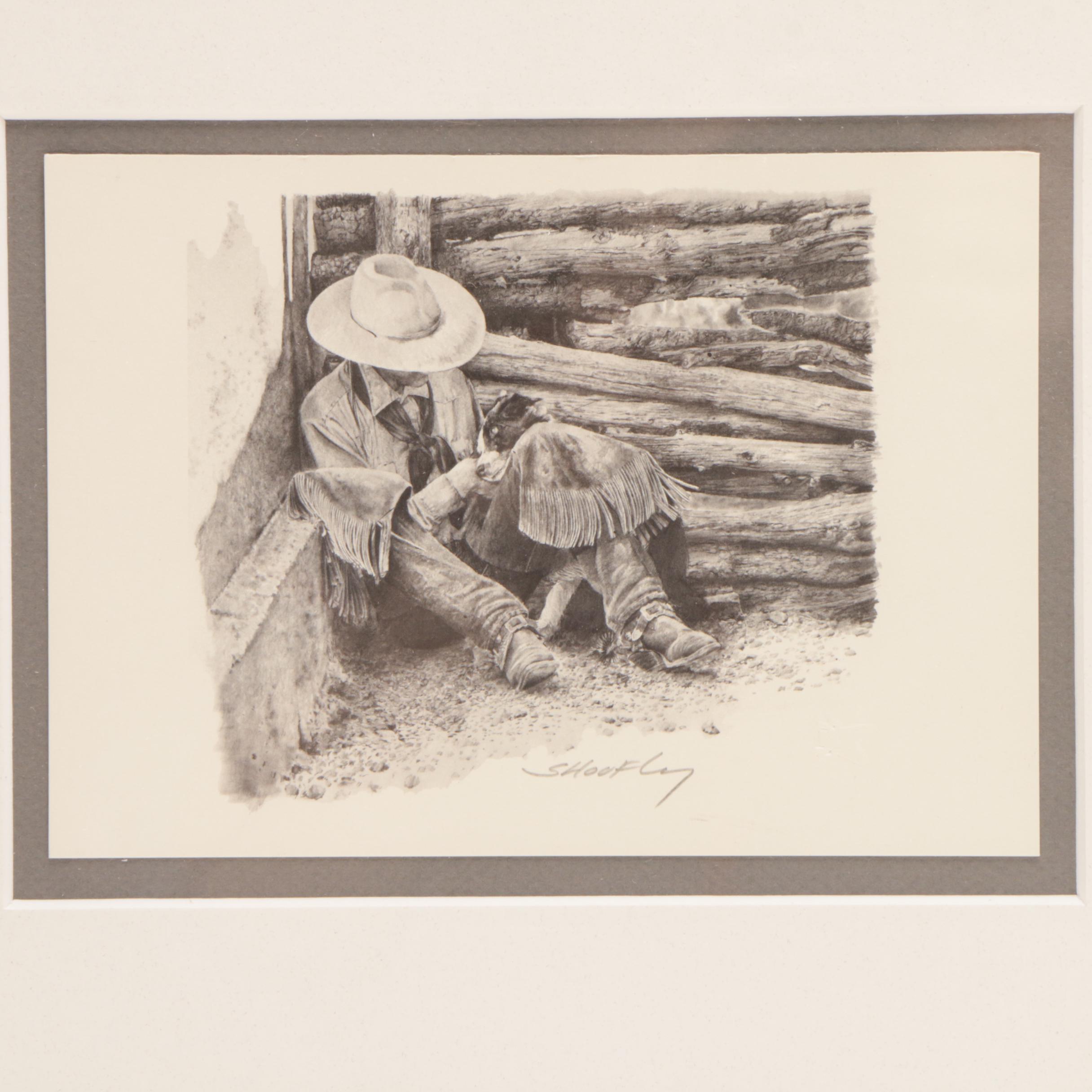 Robert 'Shoofly' Shufelt Signed Halftone Print | EBTH