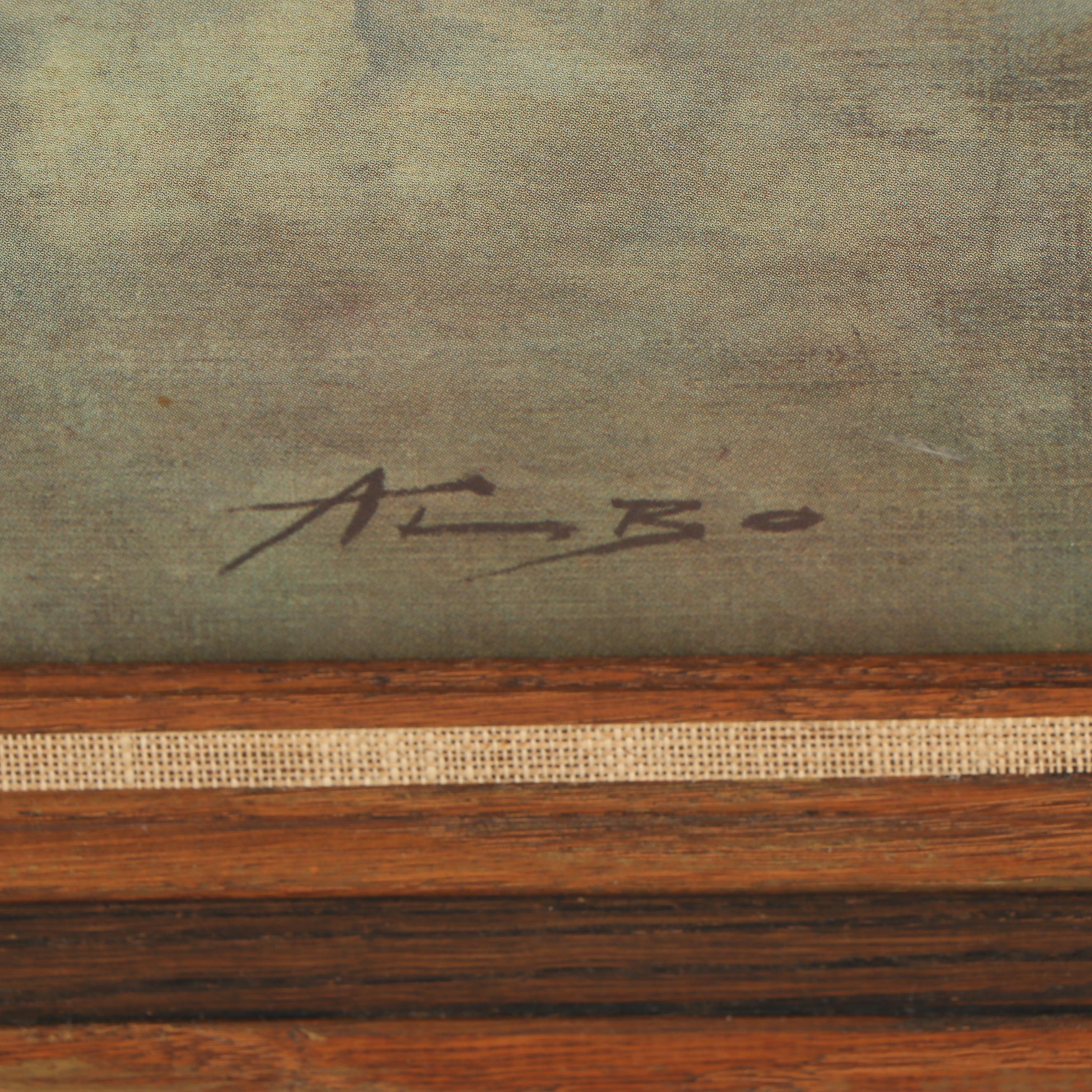 1967 Illuminated Offset Lithograph on Board After August Albo | EBTH