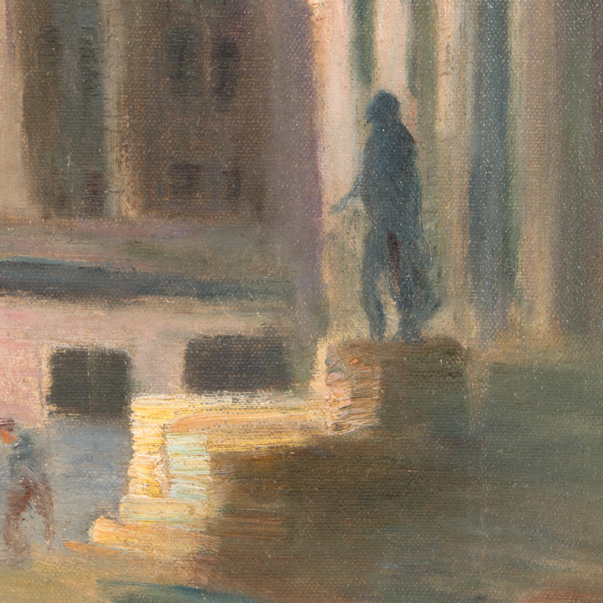 Henry T. Harvey Early 20th-Century City Street Scene Oil Painting | EBTH