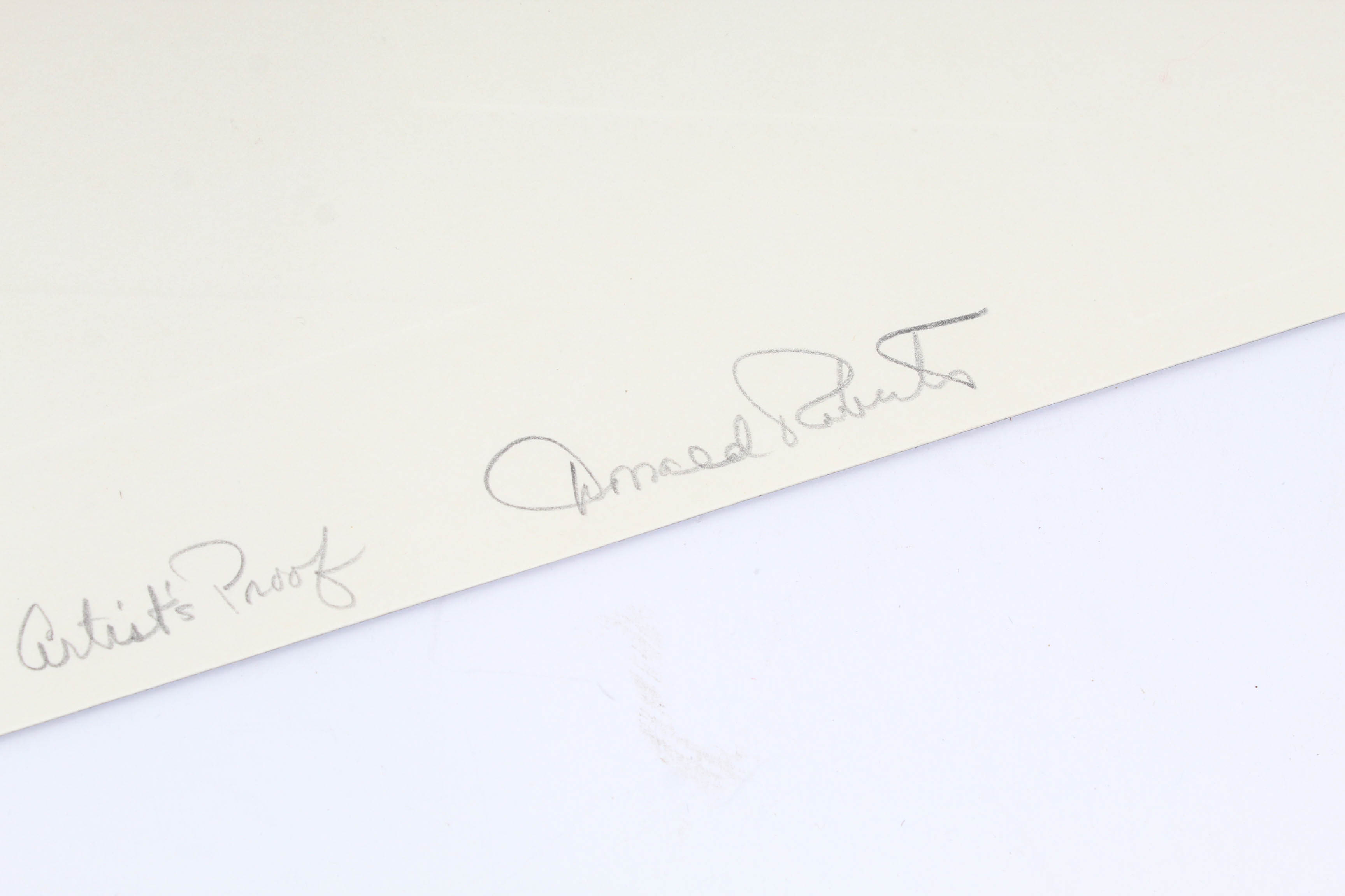 Donald Roberts Op Art Serigraph on Embossed Paper "Black Project ...