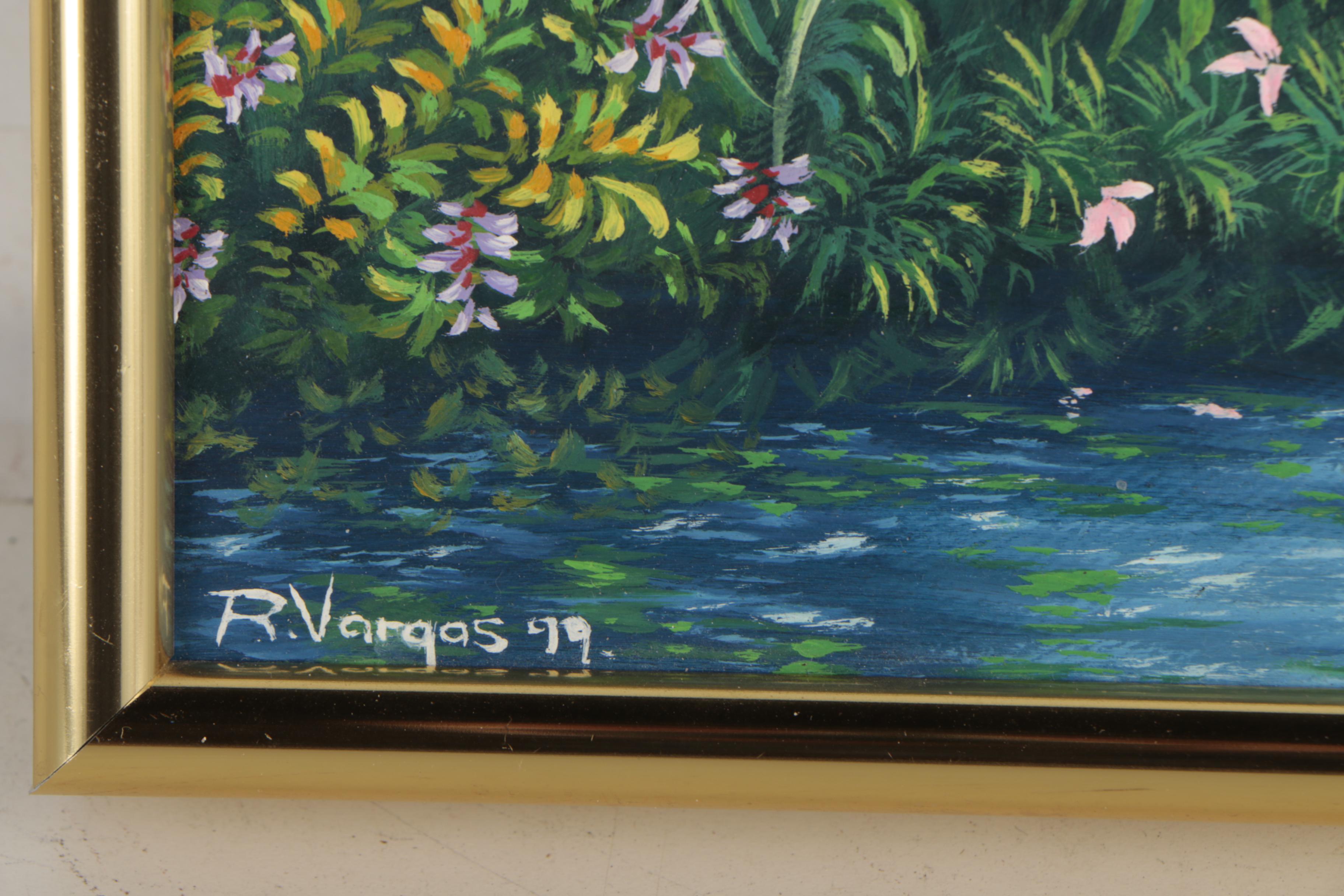 Roger Vargas Oil Painting "Flowering Forest" | EBTH