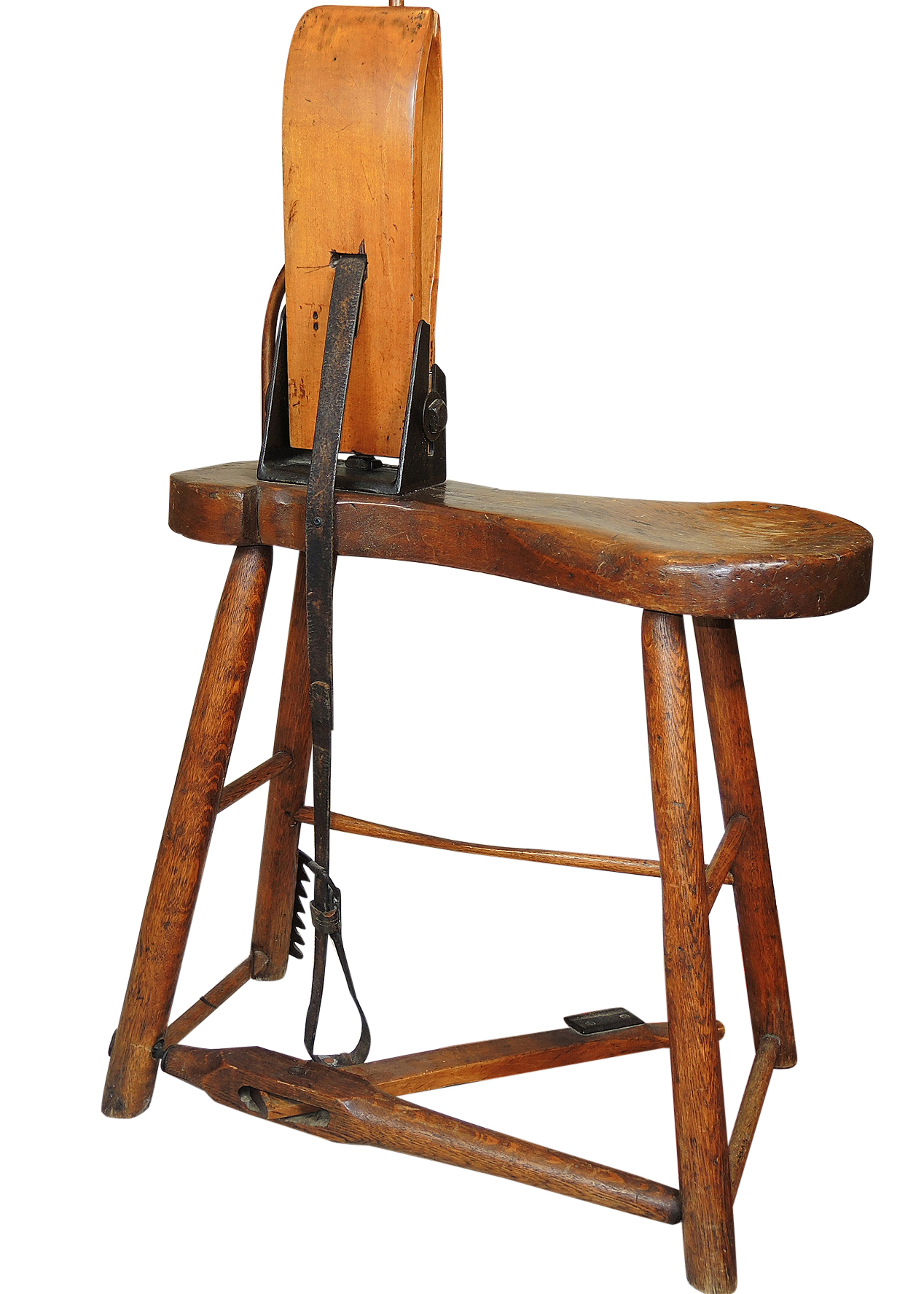 Antique Saddle Maker Bench Converted Lamp | EBTH
