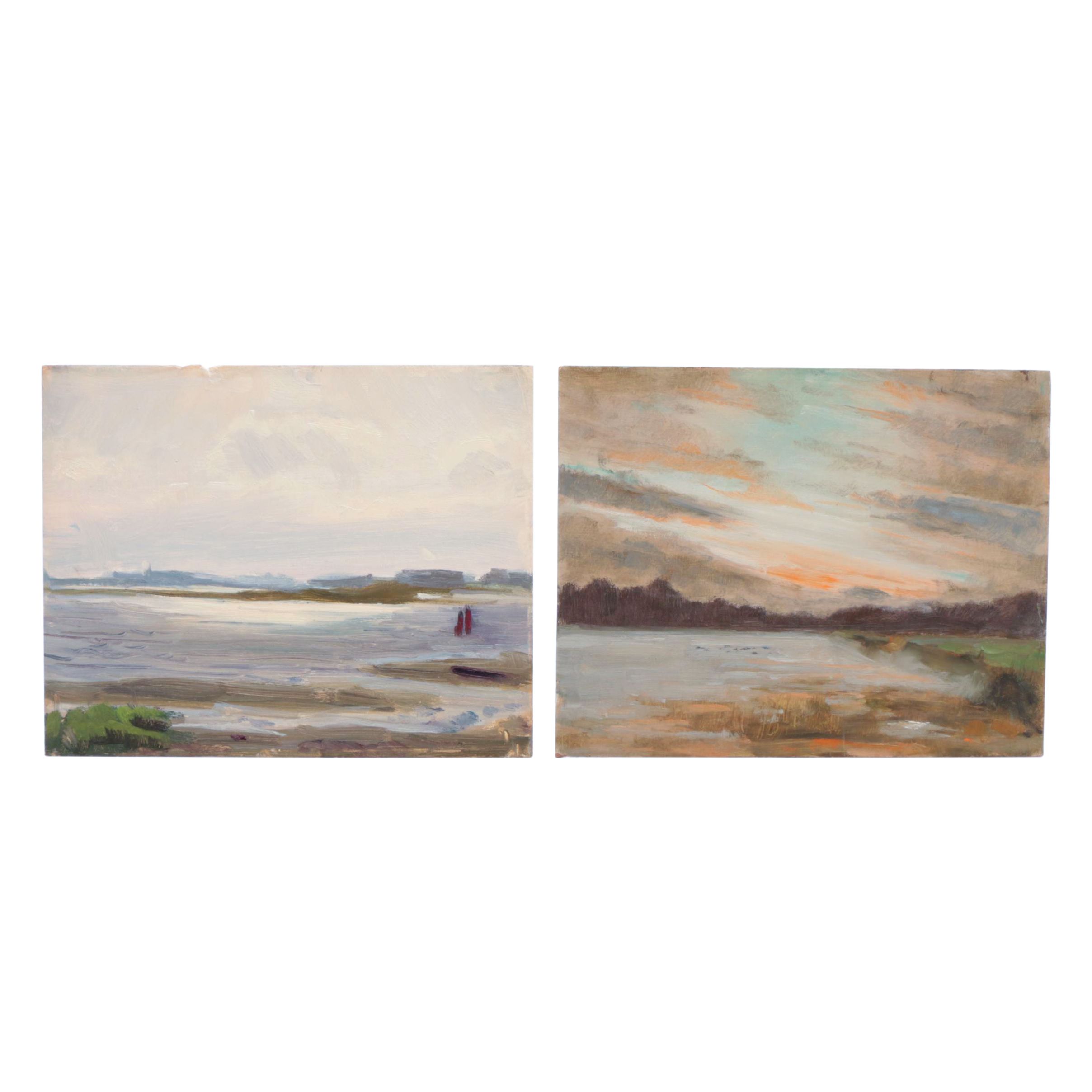 Harry Barton Oil Paintings of Lake Scenes | EBTH