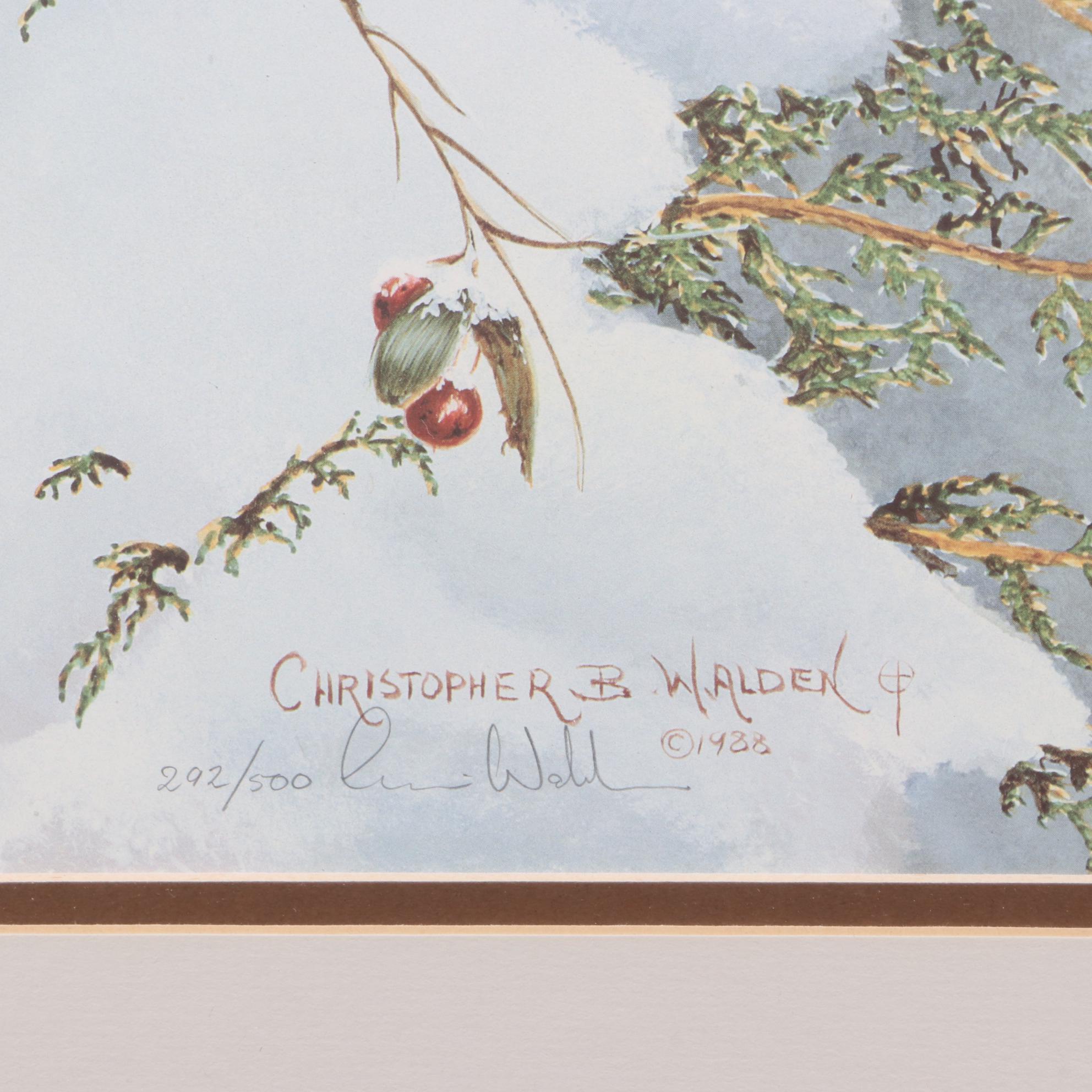 Christopher B. Walden Limited Edition Offset Lithograph "Decorations of ...