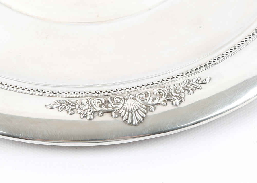 Lunt Empire Style Sterling Silver Sandwich Plate | EBTH