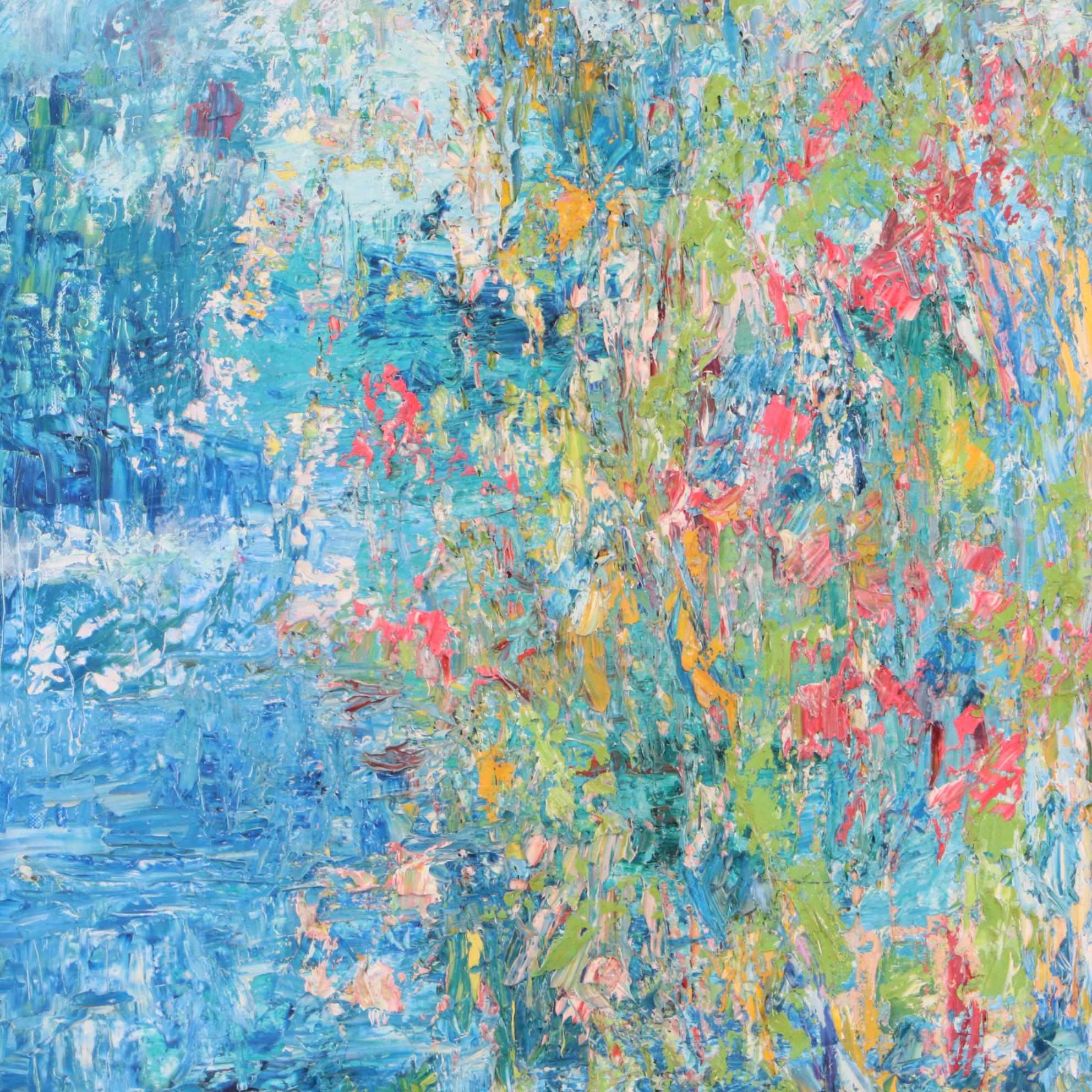 Margaret Schwartz Abstract Impasto Oil Painting | EBTH